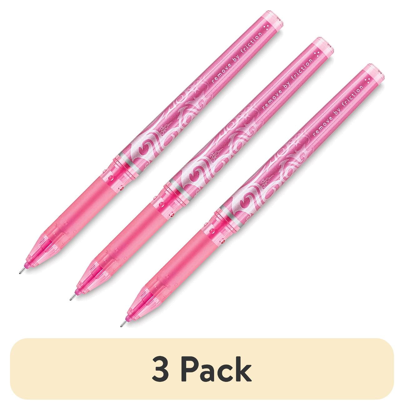 (3 pack) Pilot Frixion Erasable Gel Pen - .5 mm, Pink, Extra Fine ...