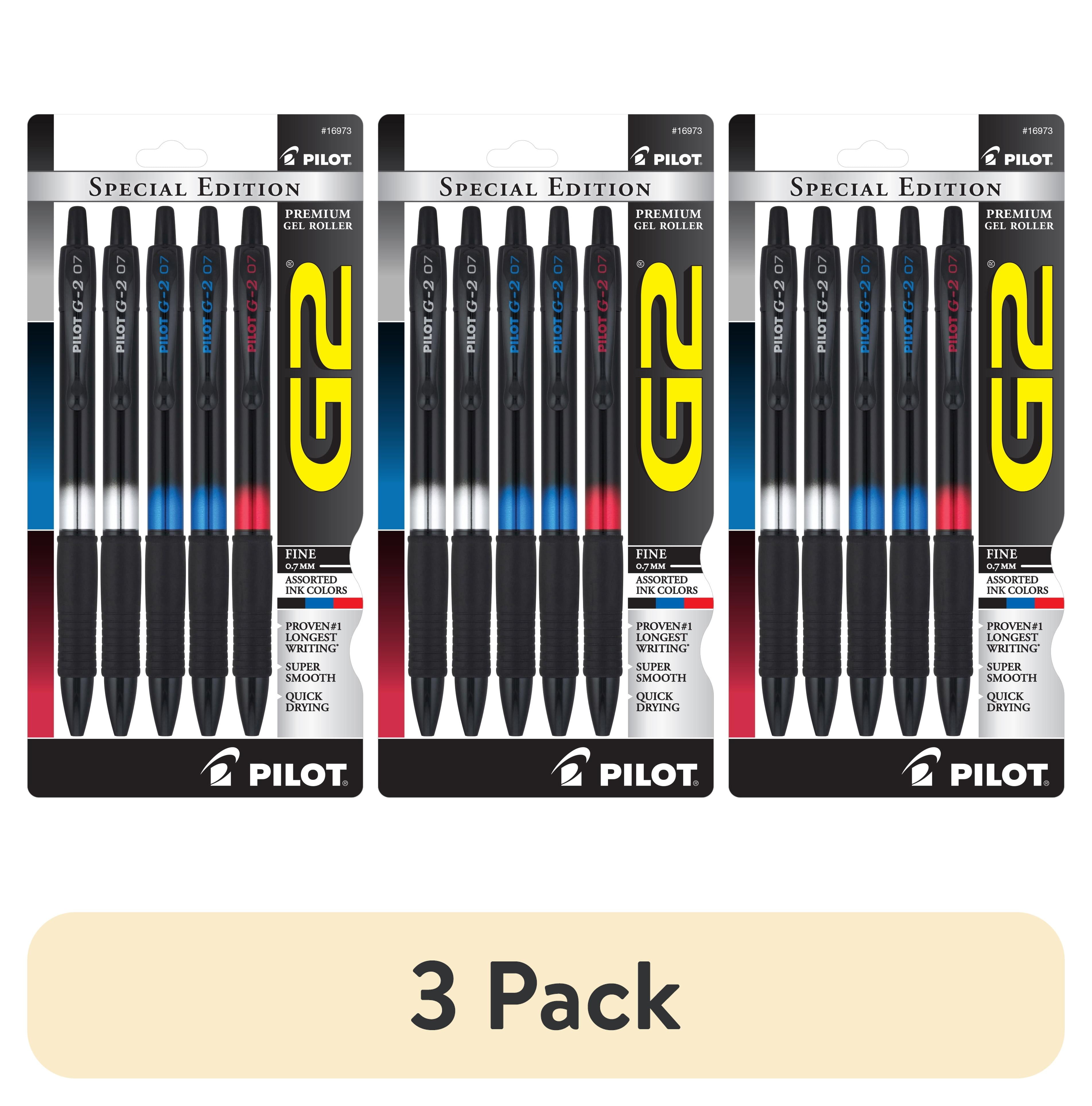 (3 pack) Pilot G2 Metal Gradation Collection Premium Gel Ink Pen, Fine ...