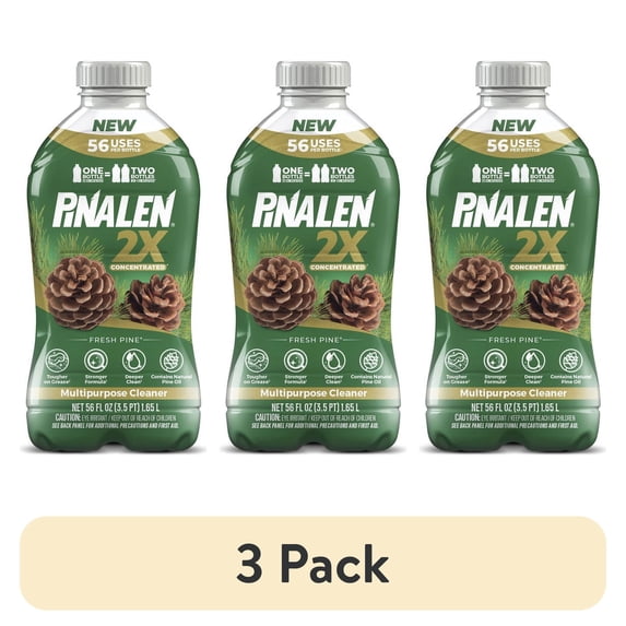 (3 pack) Pinalen 2X Multipurpose Cleaner - Fresh Pine Scent (56 fl oz ...