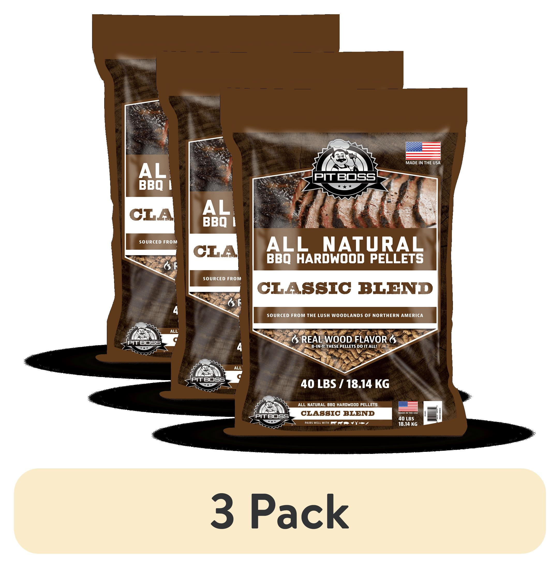 (3 pack) Pit Boss 100% All-Natural Hardwood Classic Blend BBQ Grilling ...