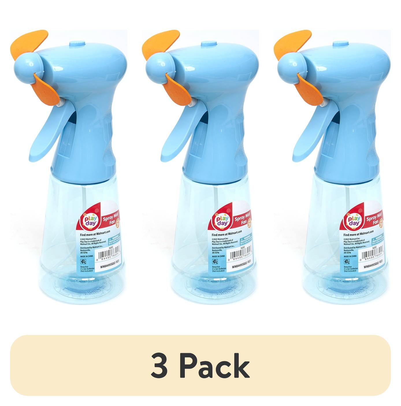 (3 pack) Play Day Spray Mist Fan, Blue - Walmart.com