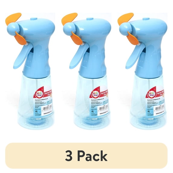 (3 pack) Play Day Spray Mist Fan, Blue - Walmart.com