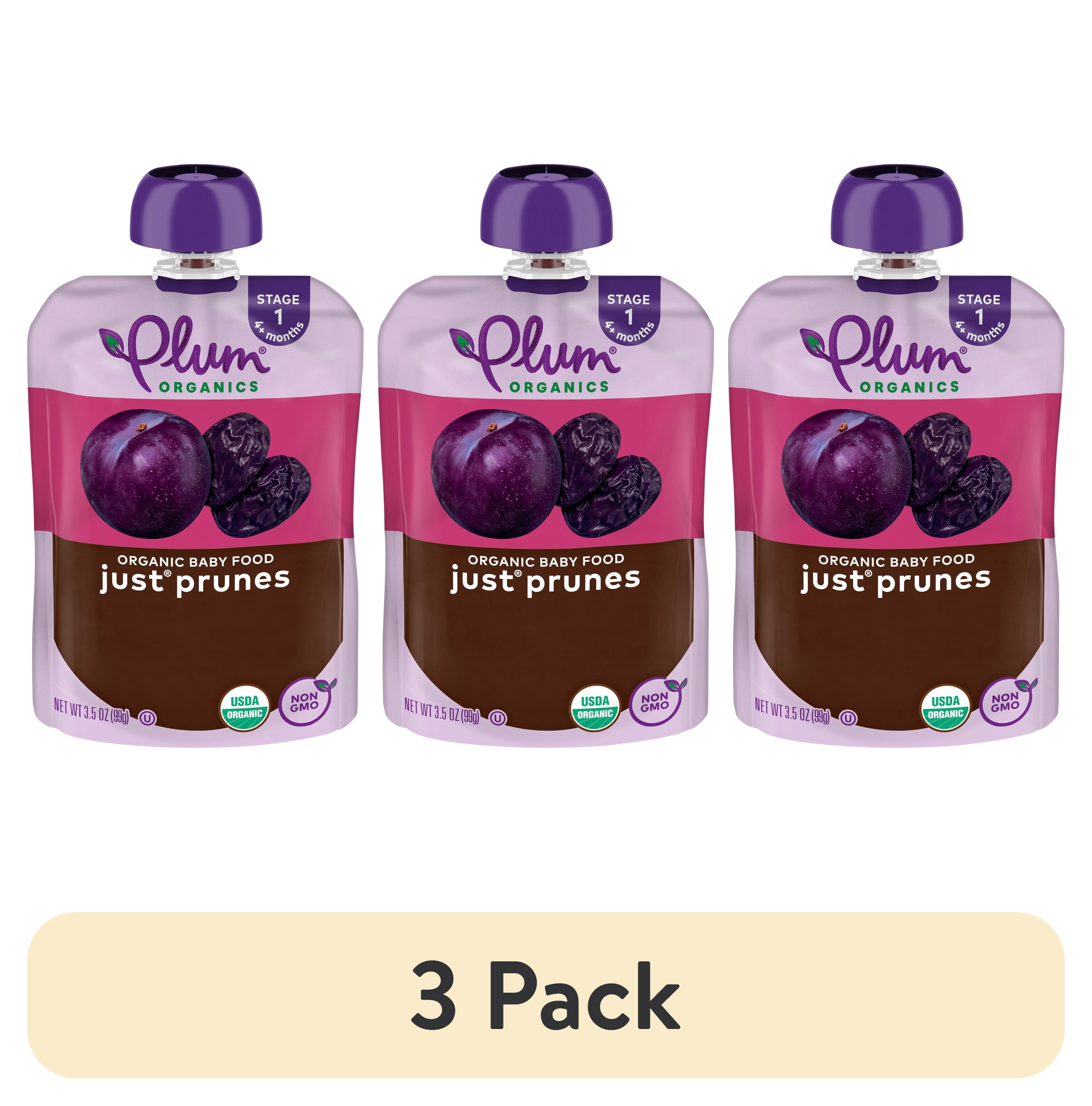 (3 pack) Plum Organics® Stage 1 Organic Baby Food Just® Prunes 3.5oz ...