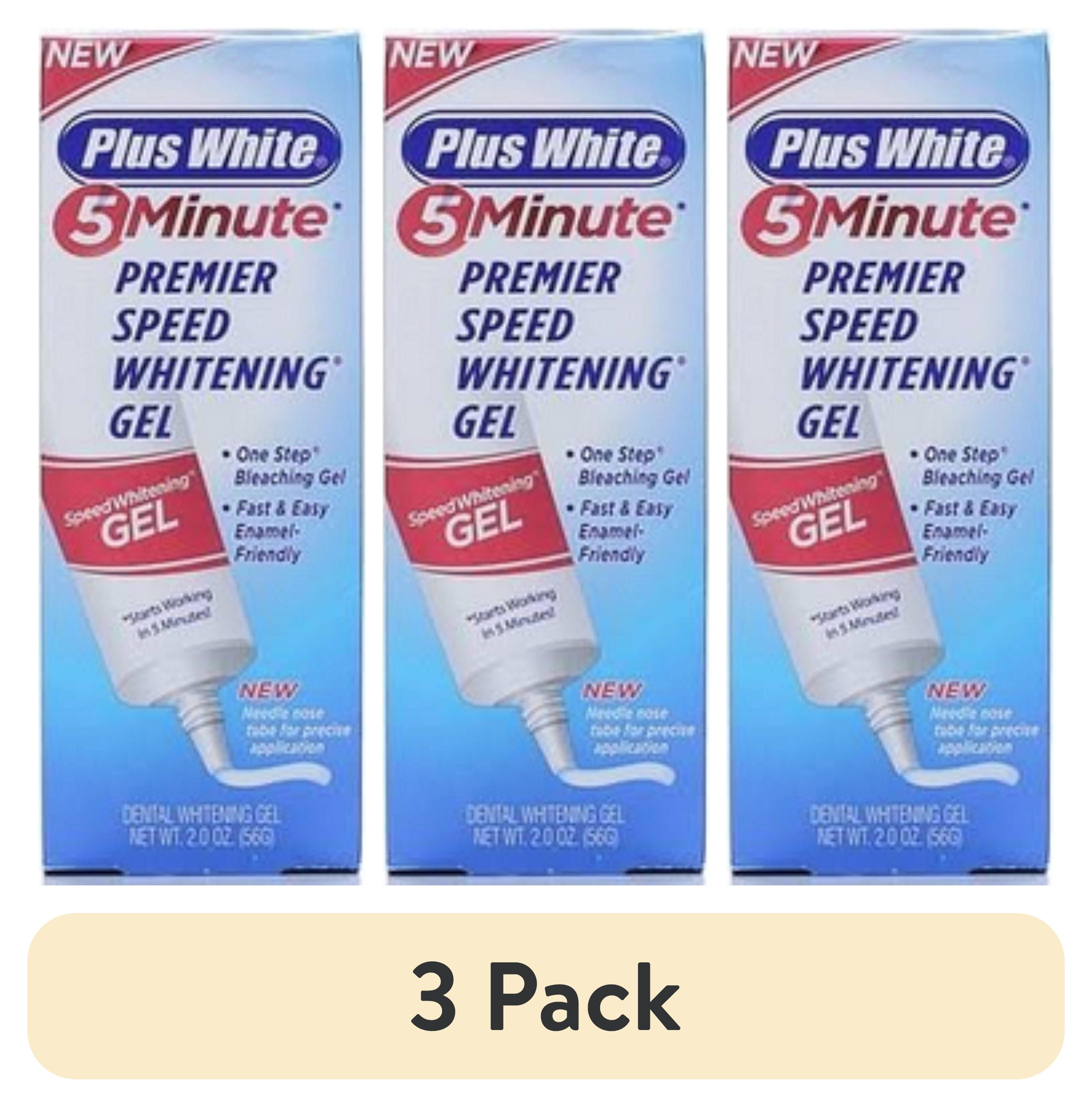 (3 pack) Plus White 5 Minute Premier Speed Whitening Gel 2 oz - Walmart.com