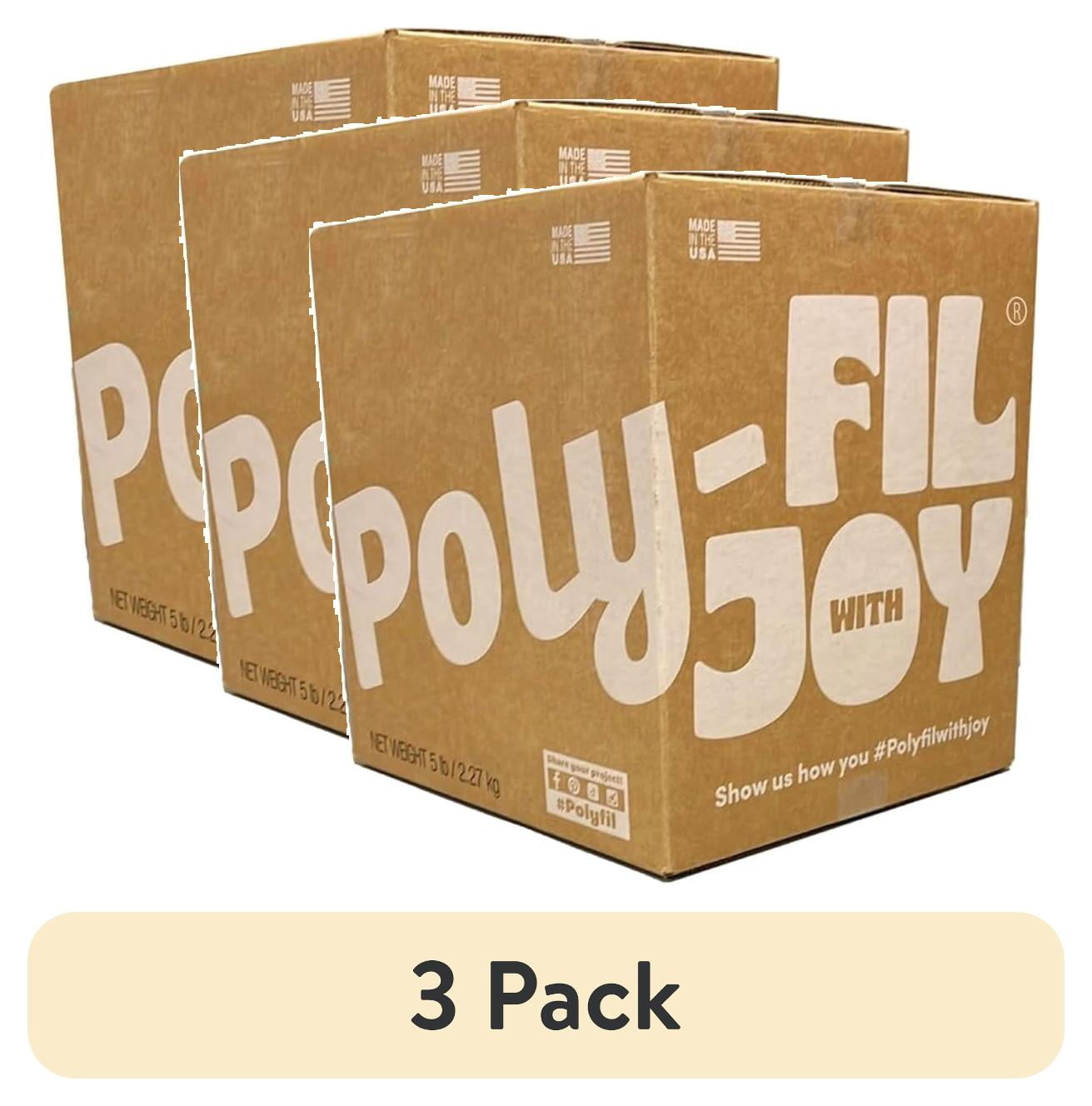 (3 pack) Poly-Fil® Premium Polyester Fiber Fill by Fairfield, 5 Pound ...