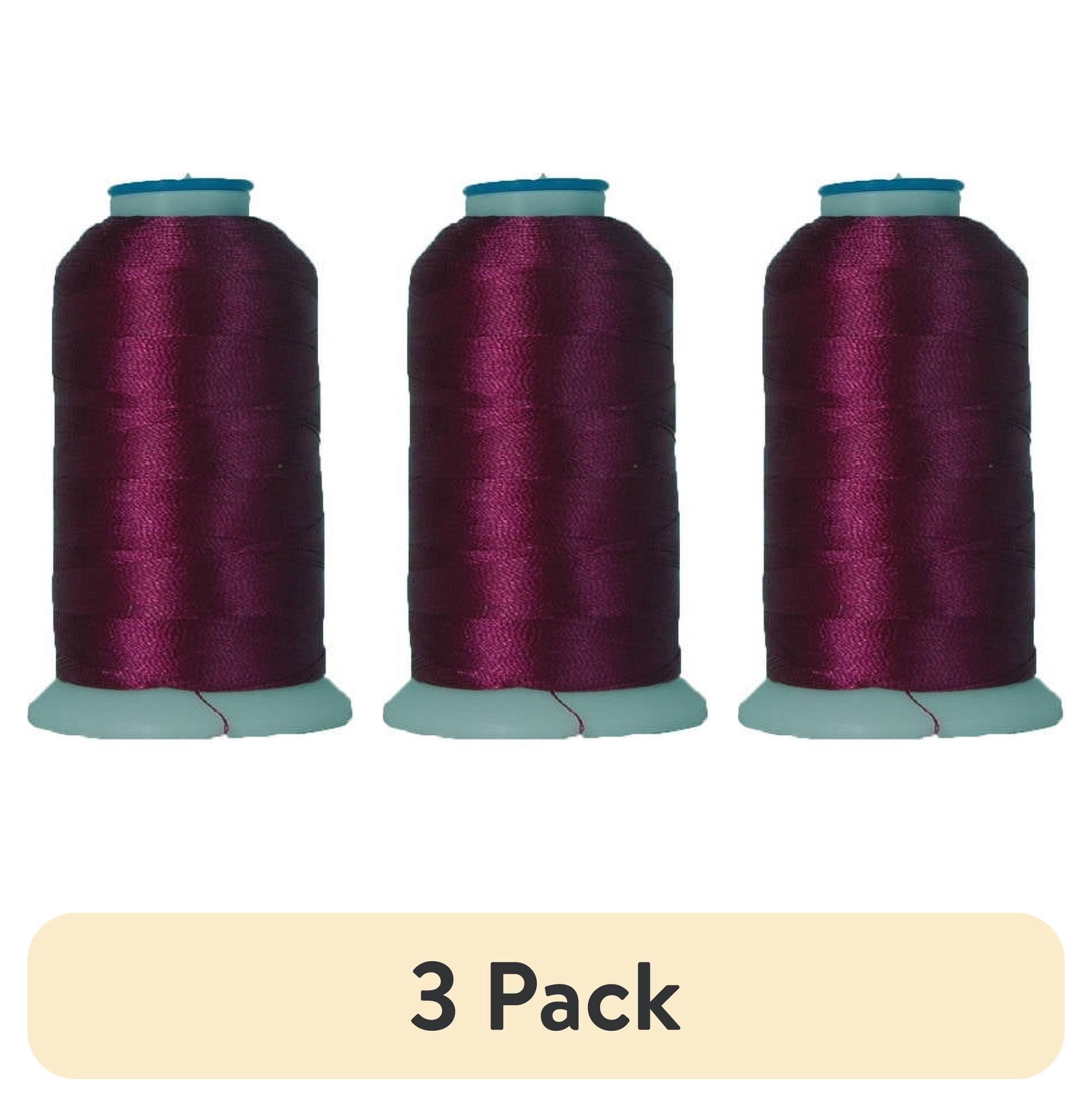 (3 pack) Polyester Machine Embroidery Thread by Threadart - No. 388 ...