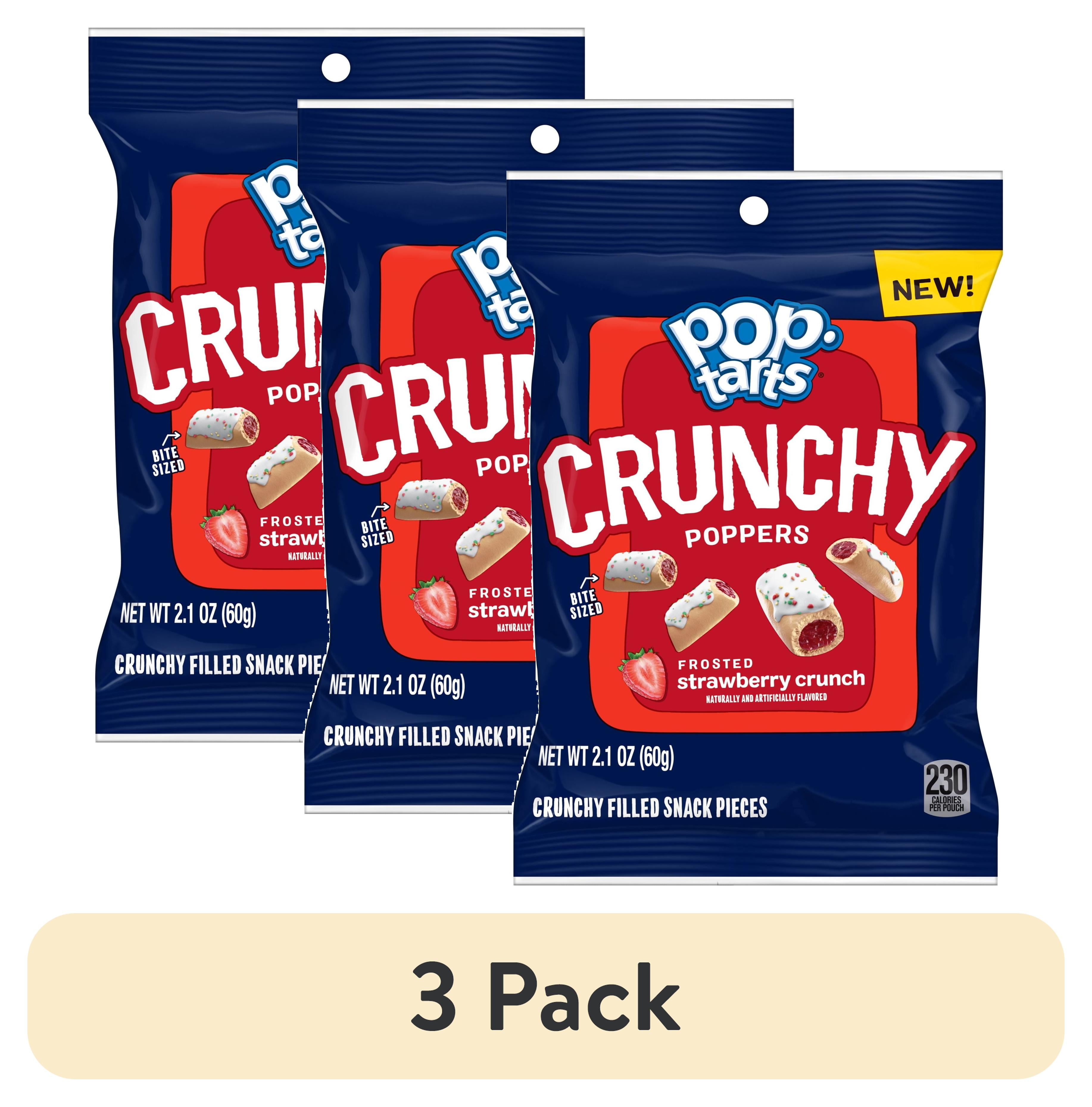 (3 pack) Pop-Tarts Crunchy Poppers Frosted Strawberry - 2.1 oz ...