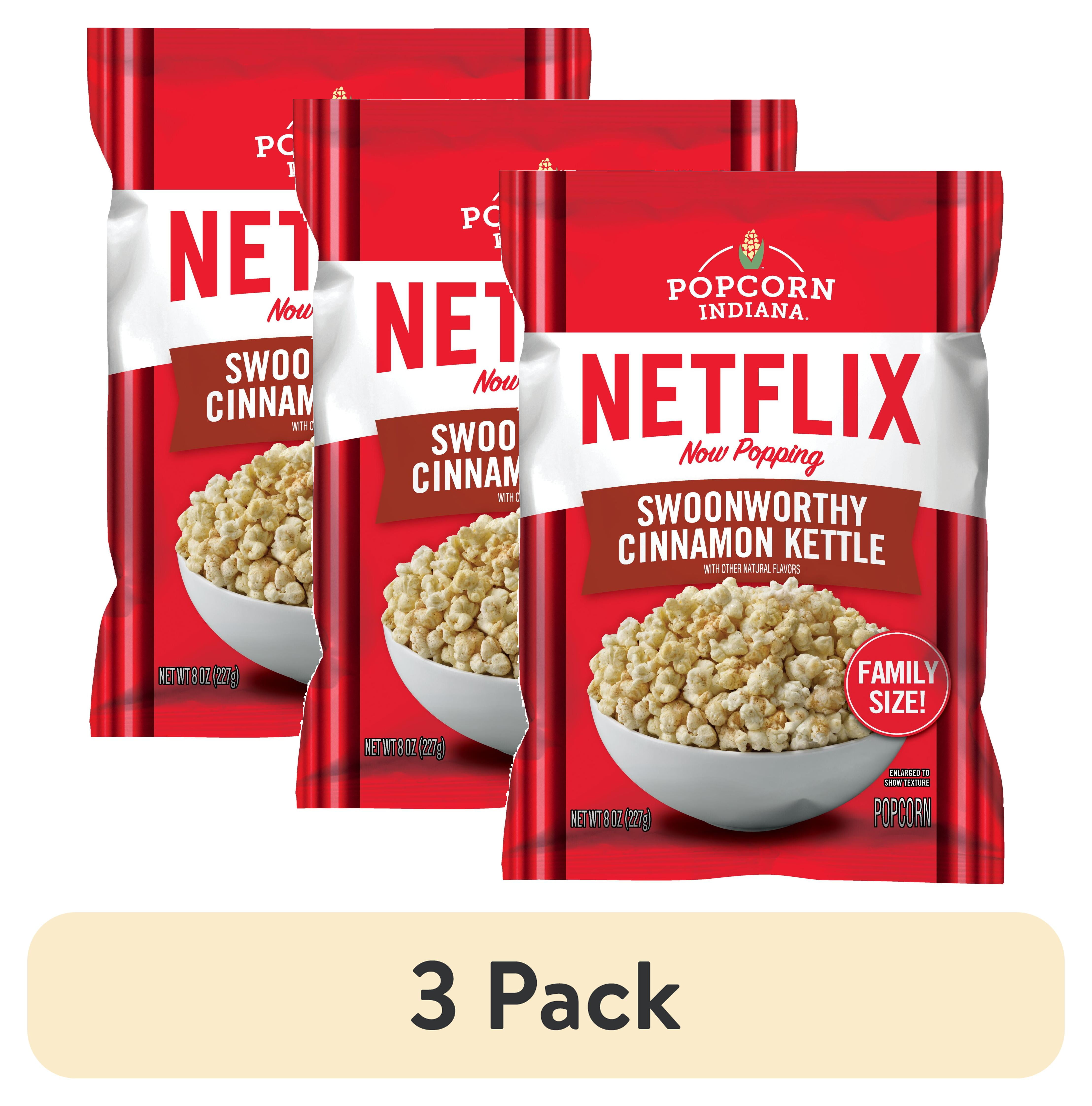 (3 pack) Popcorn Indiana Netflix Now Popping Swoonworthy Cinnamon ...