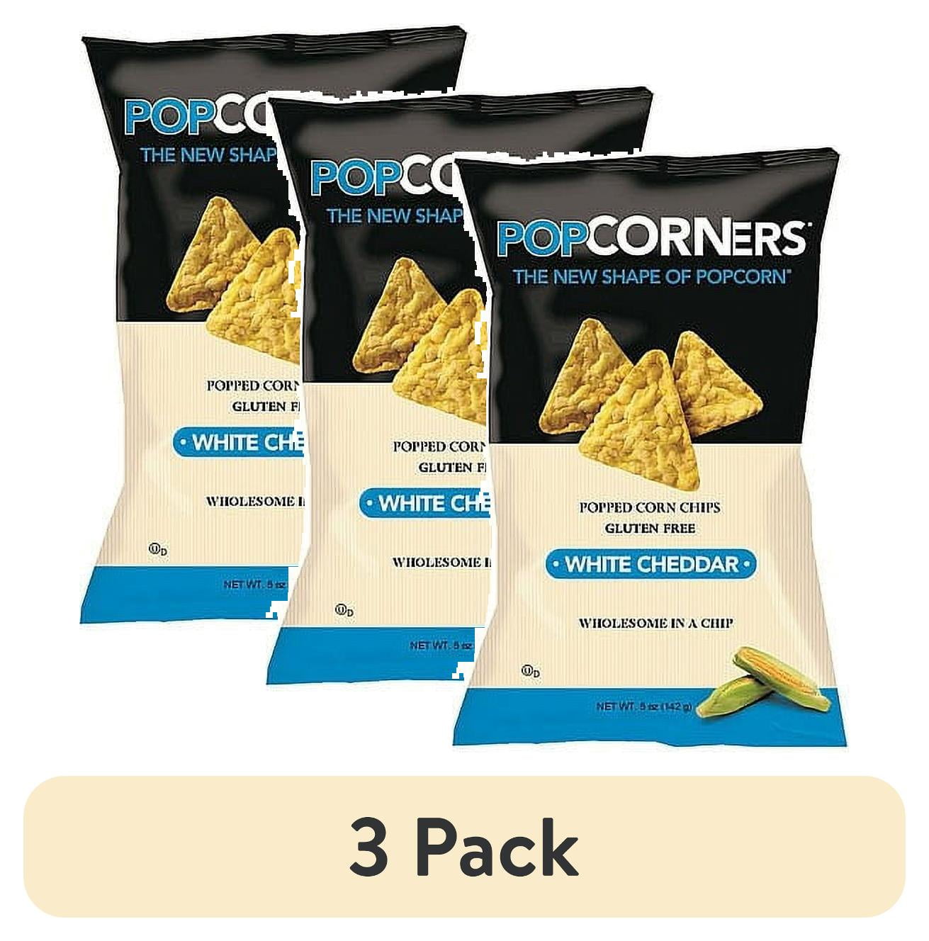 (3 pack) Popcorners Chips Popped Corn White Cheddar Snack Chips Large ...