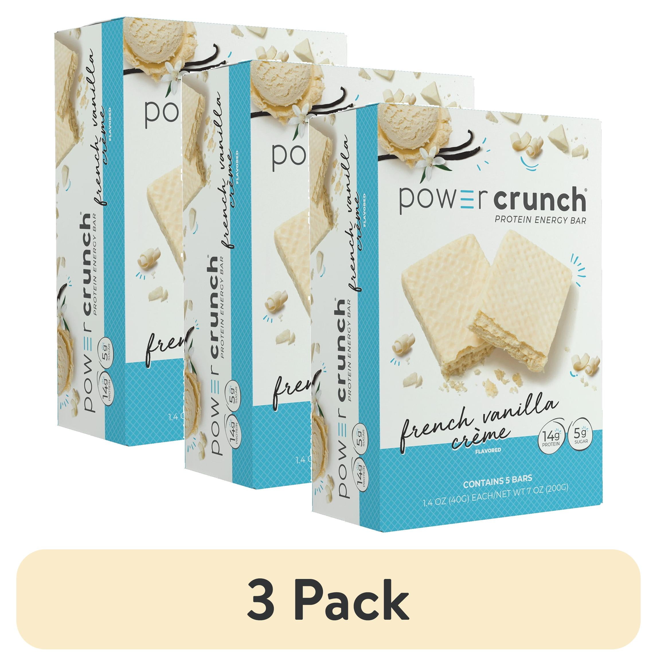 (3 pack) Power Crunch Original Protein Energy Bars, French Vanilla ...