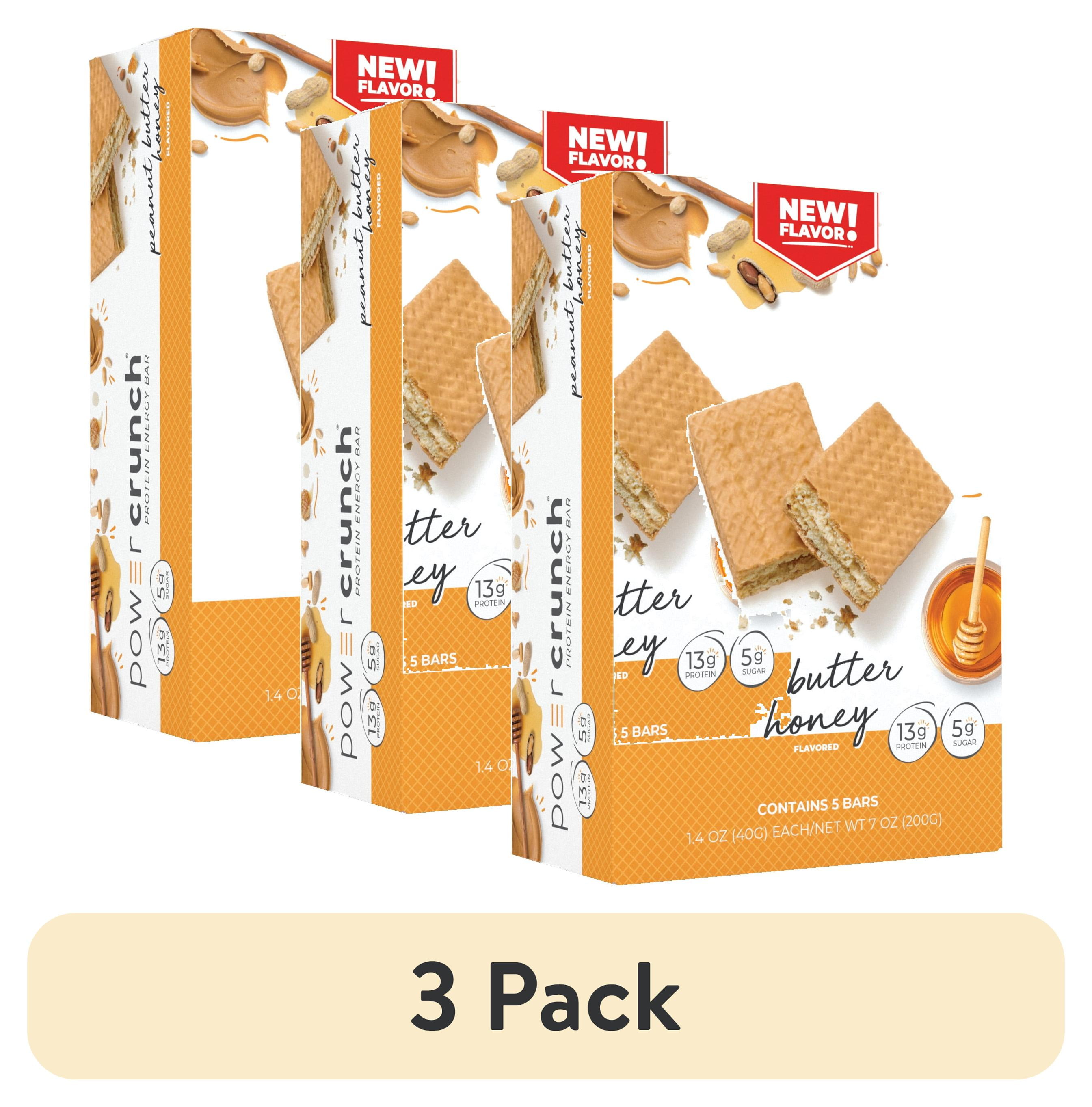 (3 pack) Power Crunch Original Protein Energy Bars, Peanut Butter Honey ...