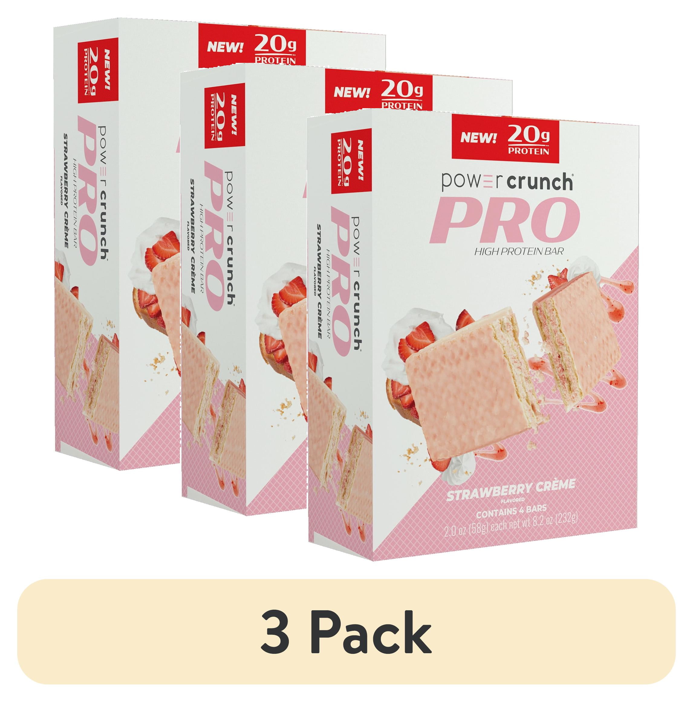 (3 pack) Power Crunch PRO Strawberry Cream High Protein Bar, 20g ...