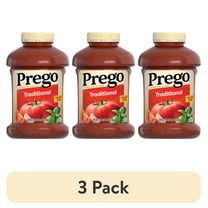 Prego Traditional Spaghetti Sauce with Onion & Garlic, 45 oz Jar (Pack ...