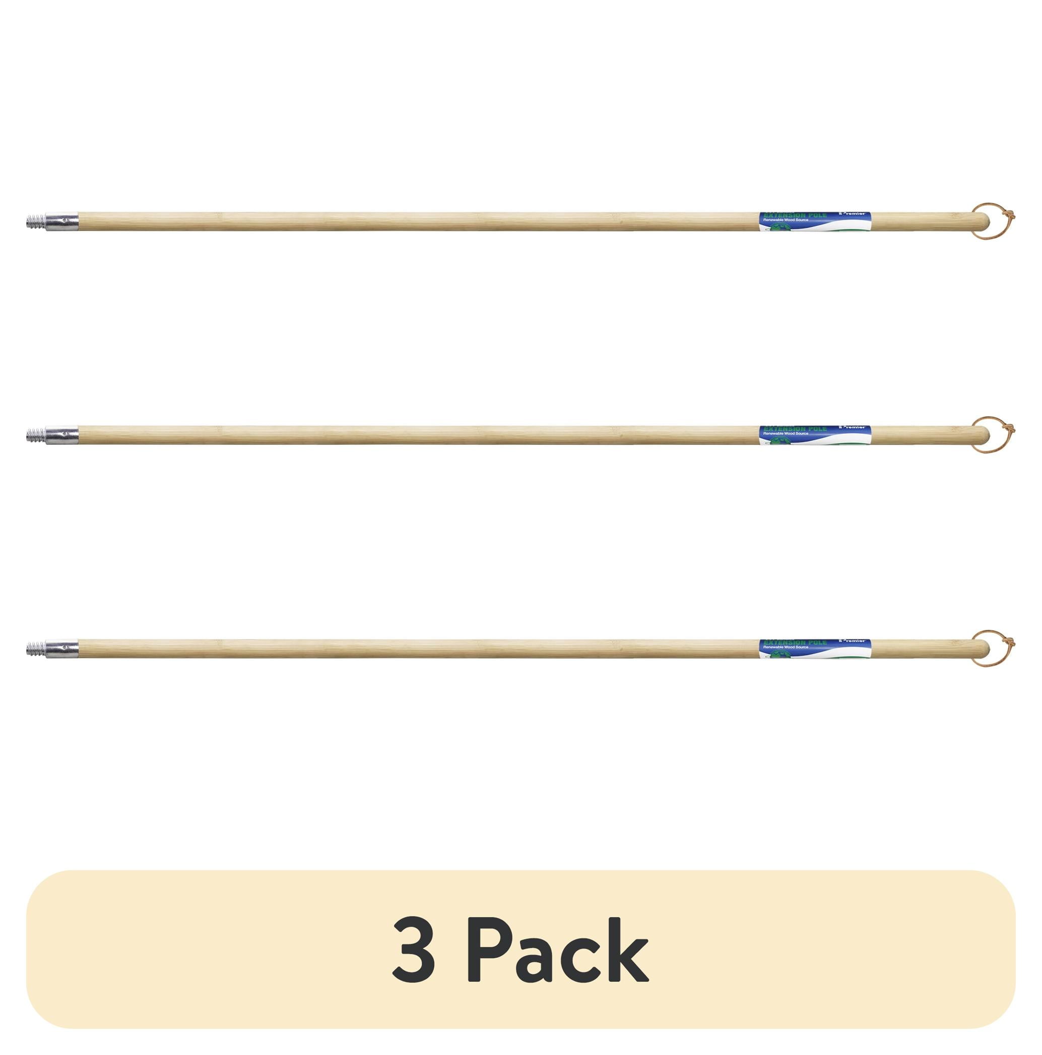 (3 pack) Premier Paint Roller 4' Bamboo Extension Pole with Threaded ...