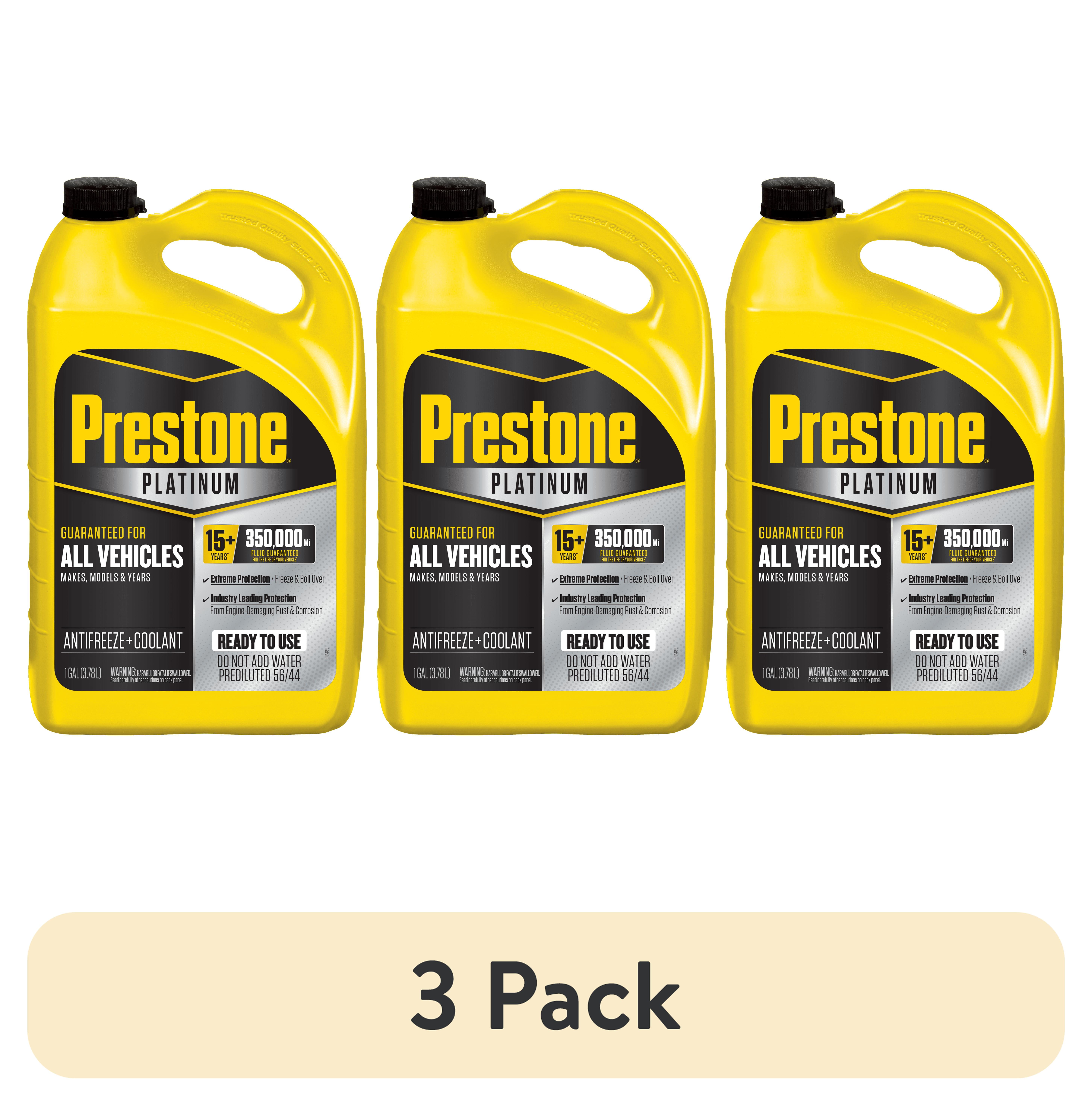 (3 pack) Prestone Platinum Extreme Protection Antifreeze & Coolant 15 ...