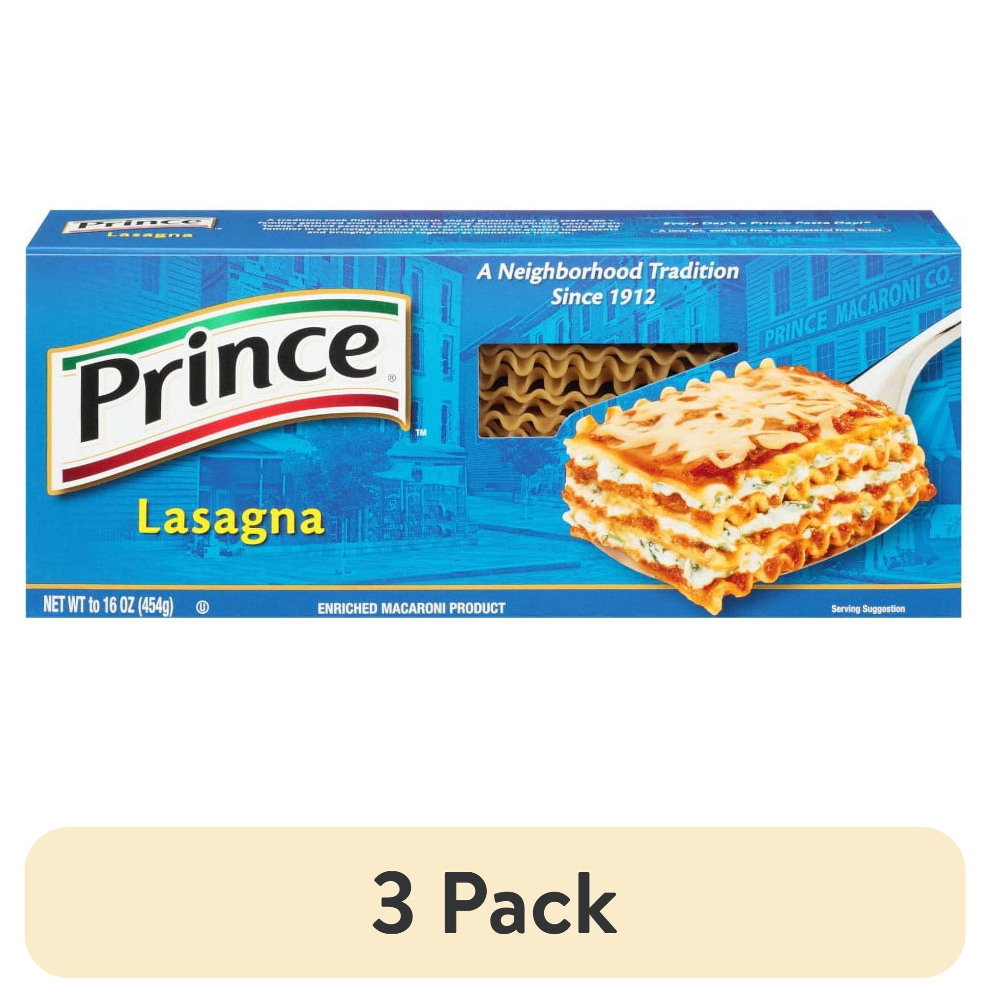 (3 pack) Prince 16 oz Lasagna Pasta - Walmart.com