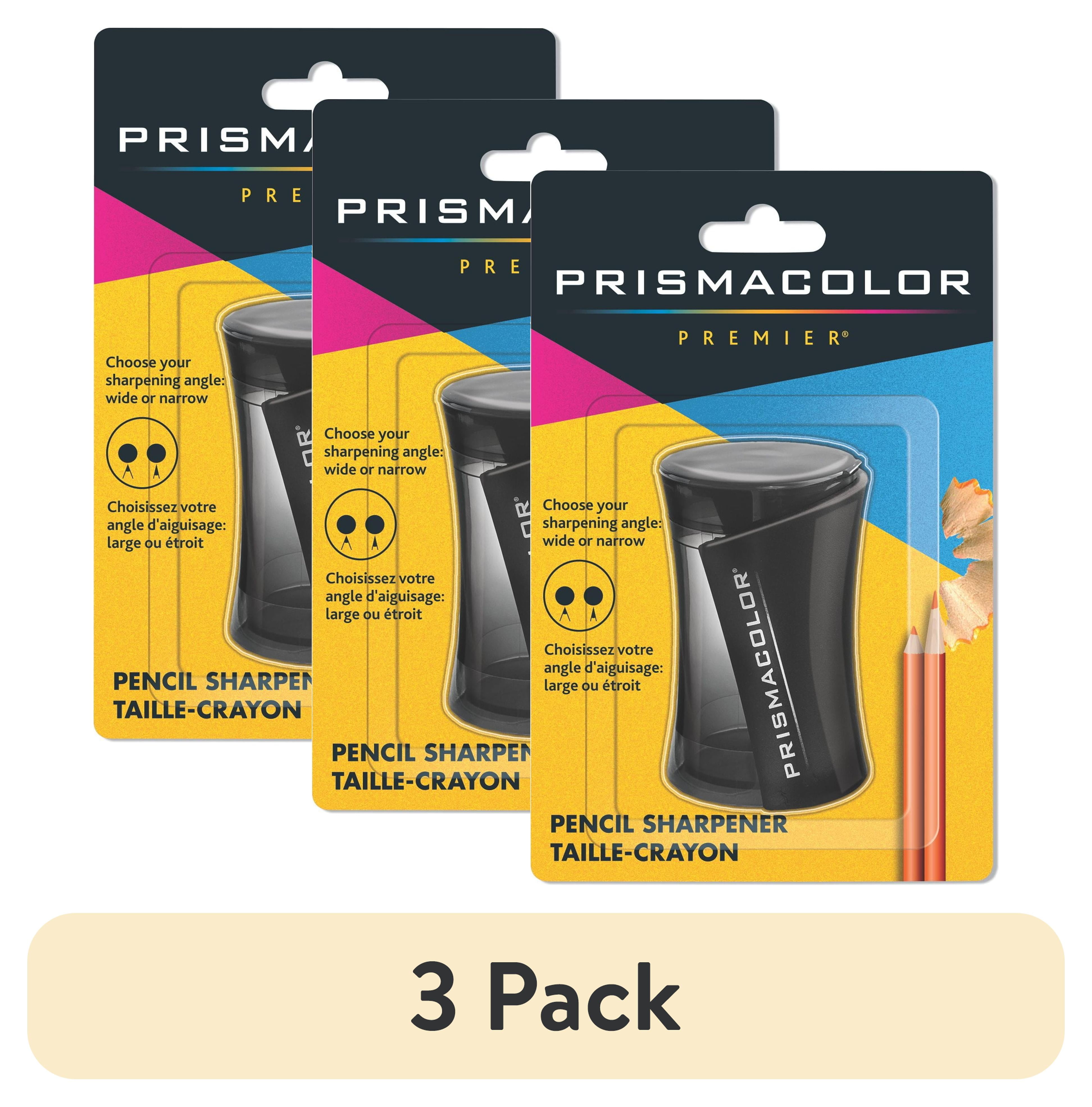 (3 pack) Prismacolor Premier Handheld Manual Pencil Sharpener, 2 Holes ...