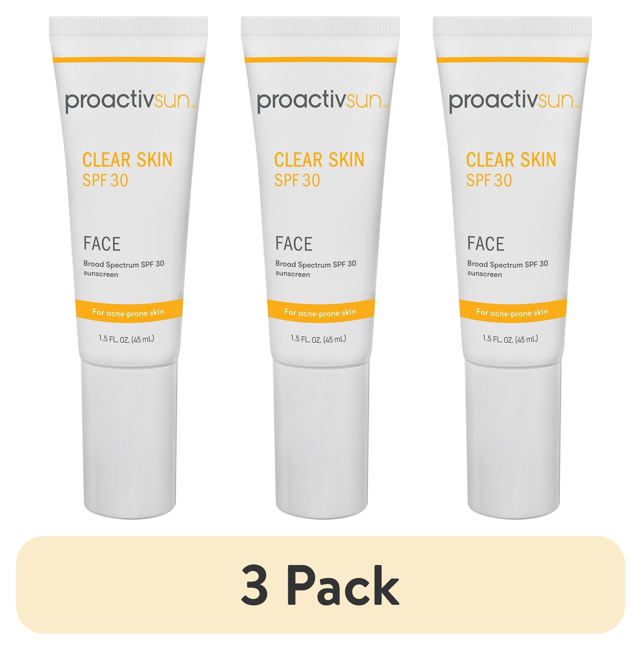 (3 pack) Proactiv Clear Skin Face Sunscreen Moisturizer With SPF 30 - Hydrating SPF Lotion And ...