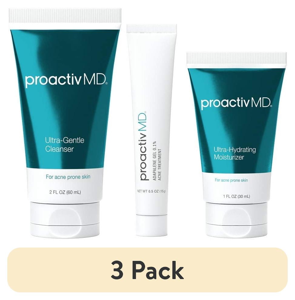 (3 pack) ProactivMD 3-Step Acne Treatment System, 30-Day Supply ...