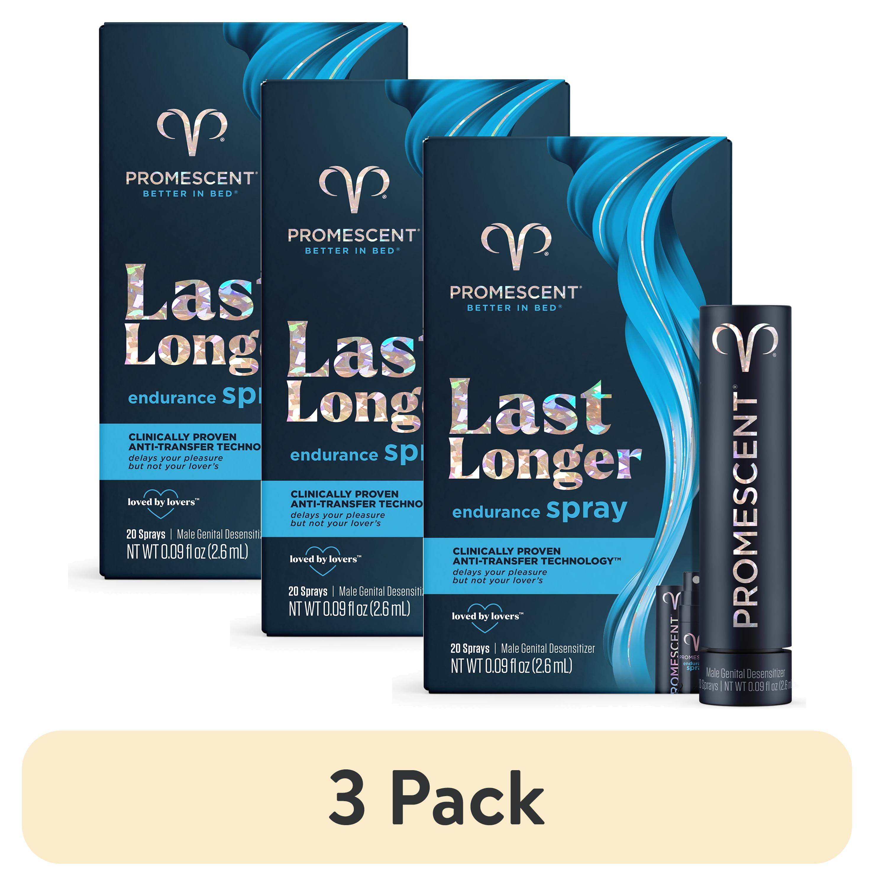 (3 pack) Promescent Delay Spray for Men - Lidocaine Spray for Climax ...