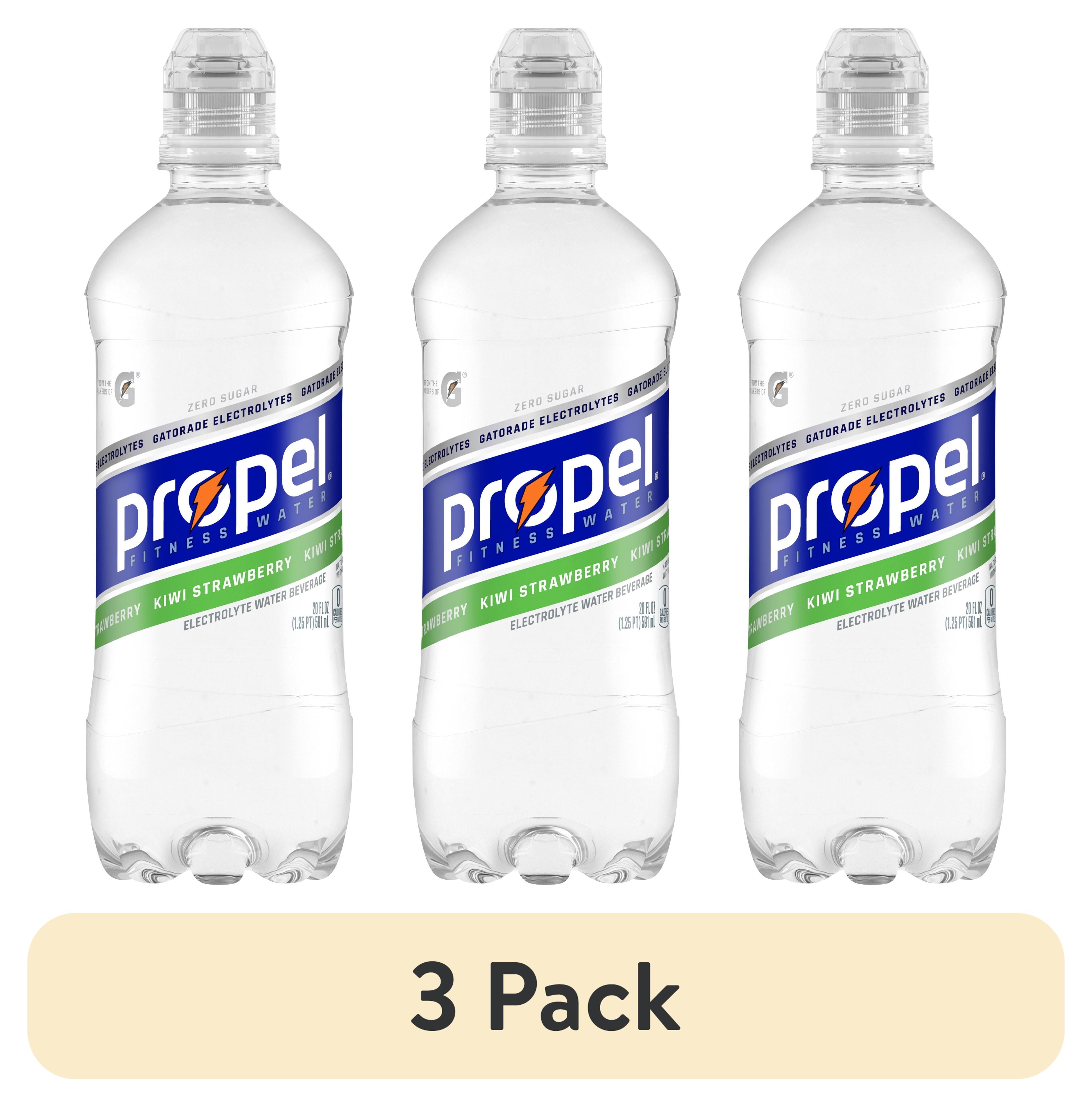 (3 pack) Propel Zero Sugar, Electrolyte Water, Kiwi Strawberry 20 Fl Oz - Walmart.com