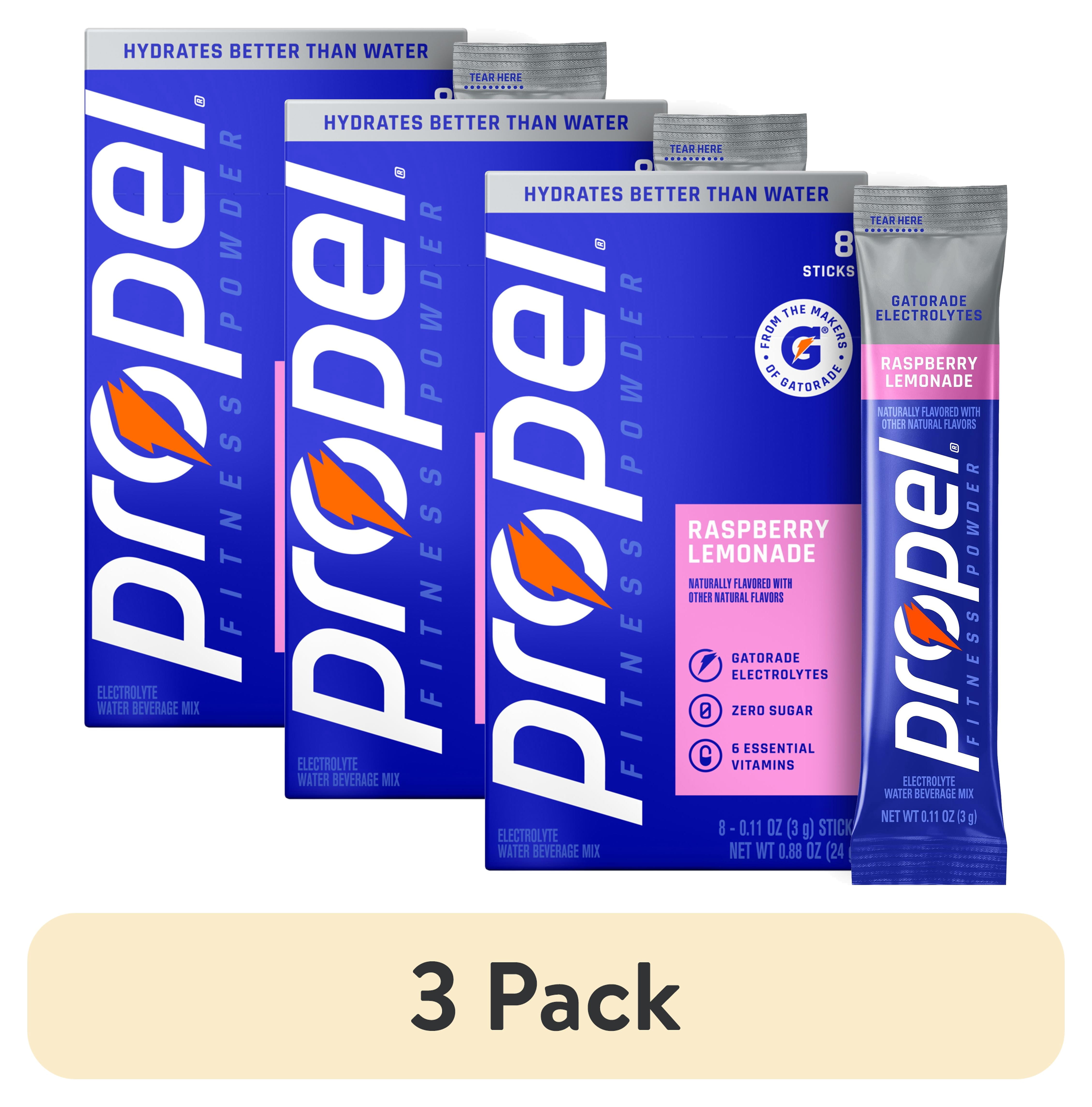 (3 pack) Propel Zero Sugar Raspberry Lemonade, On the Go Packs ...