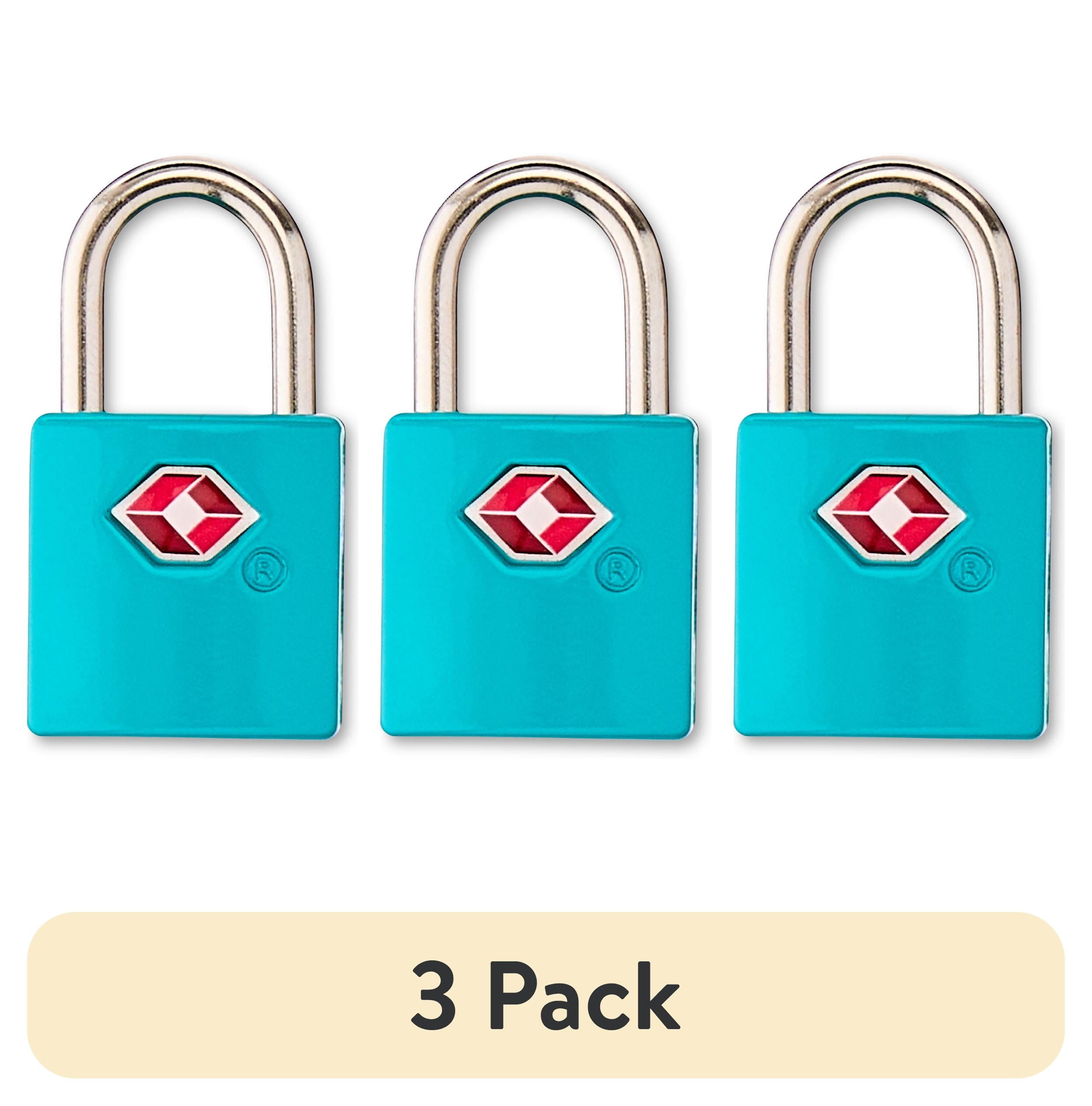 (3 pack) Protégé Key Luggage Lock Set of 2 in Blue Atoll - Walmart.com