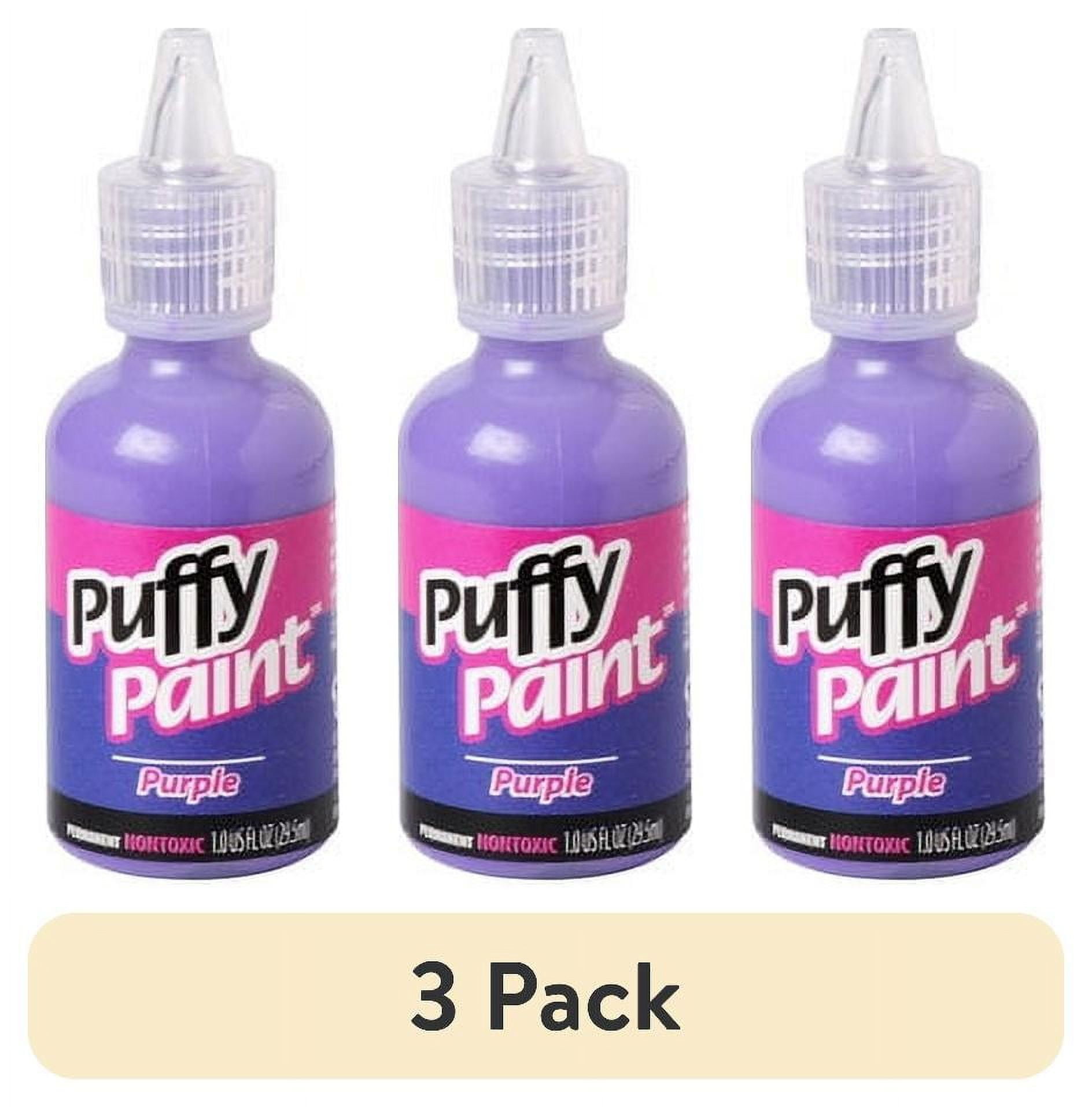 (3 pack) Puffy 3D Puff Paint, Fabric and Multi-Surface, Purple, 1 fl oz ...
