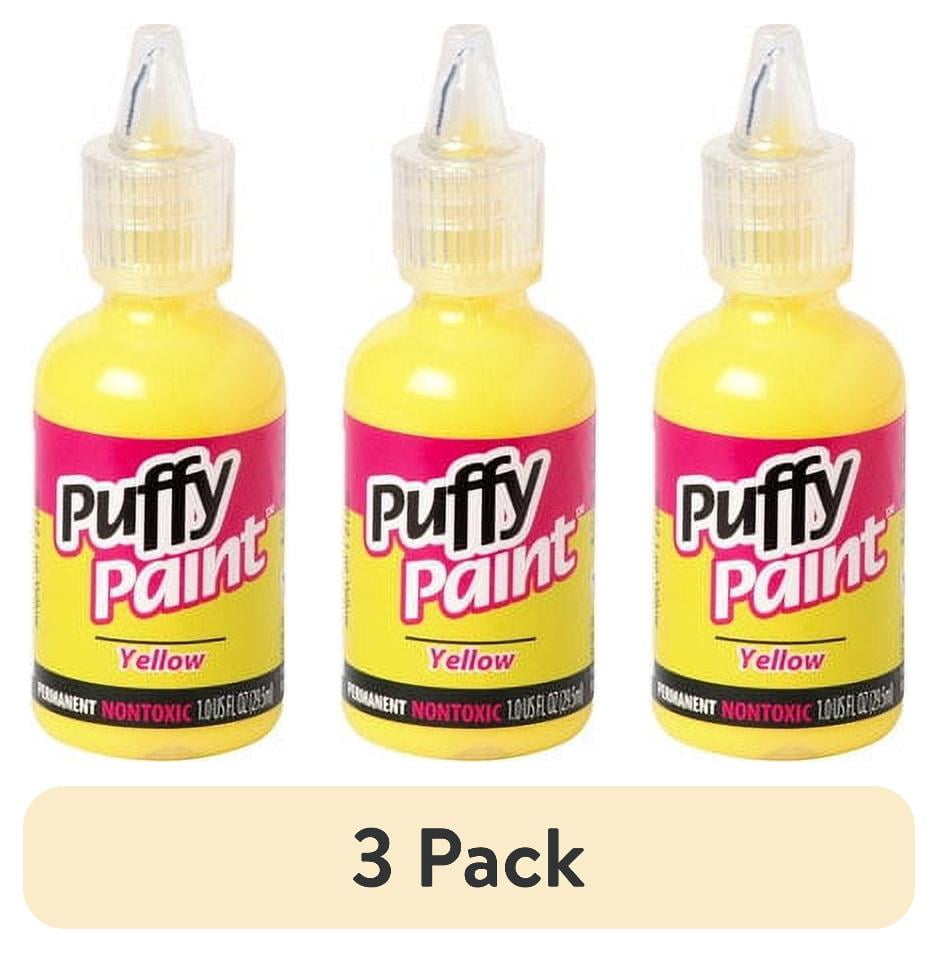 (3 pack) Puffy 3D Puff Paint, Fabric and Multi-Surface, Yellow, 1 fl oz ...