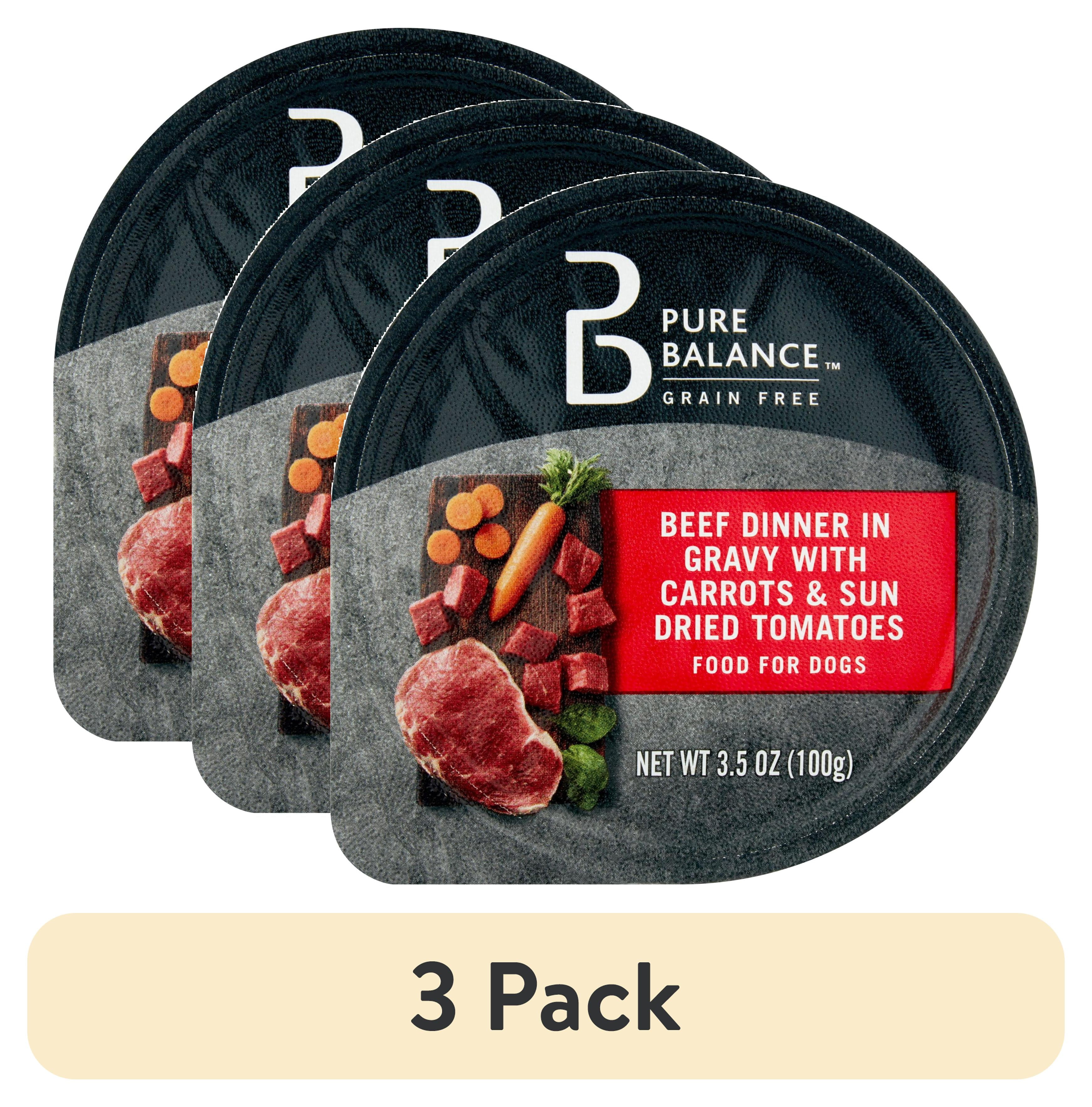 (3 pack) Pure Balance Beef Dinner in Gravy with Carrots & Sun Dried ...