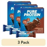 (3 pack) Pure Protein Bar, Chocolate Deluxe, 21g Protein, Gluten Free, 1.76 oz, 12 Ct - Walmart.com