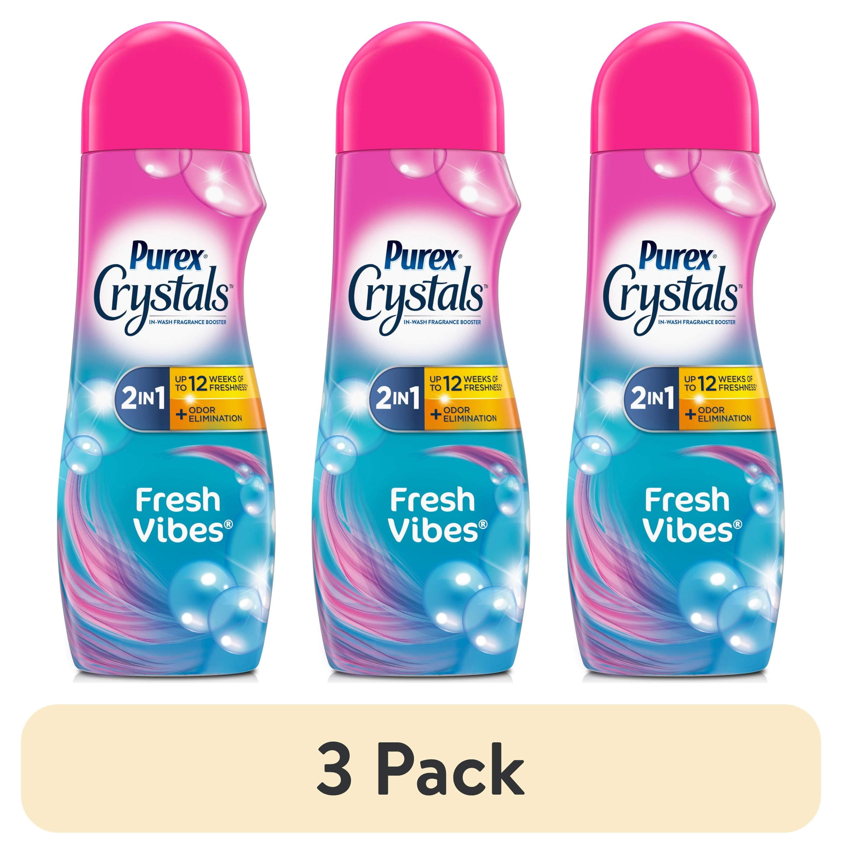 (3 pack) Purex Crystals In-Wash Odor Eliminating Scent Booster, Fresh ...