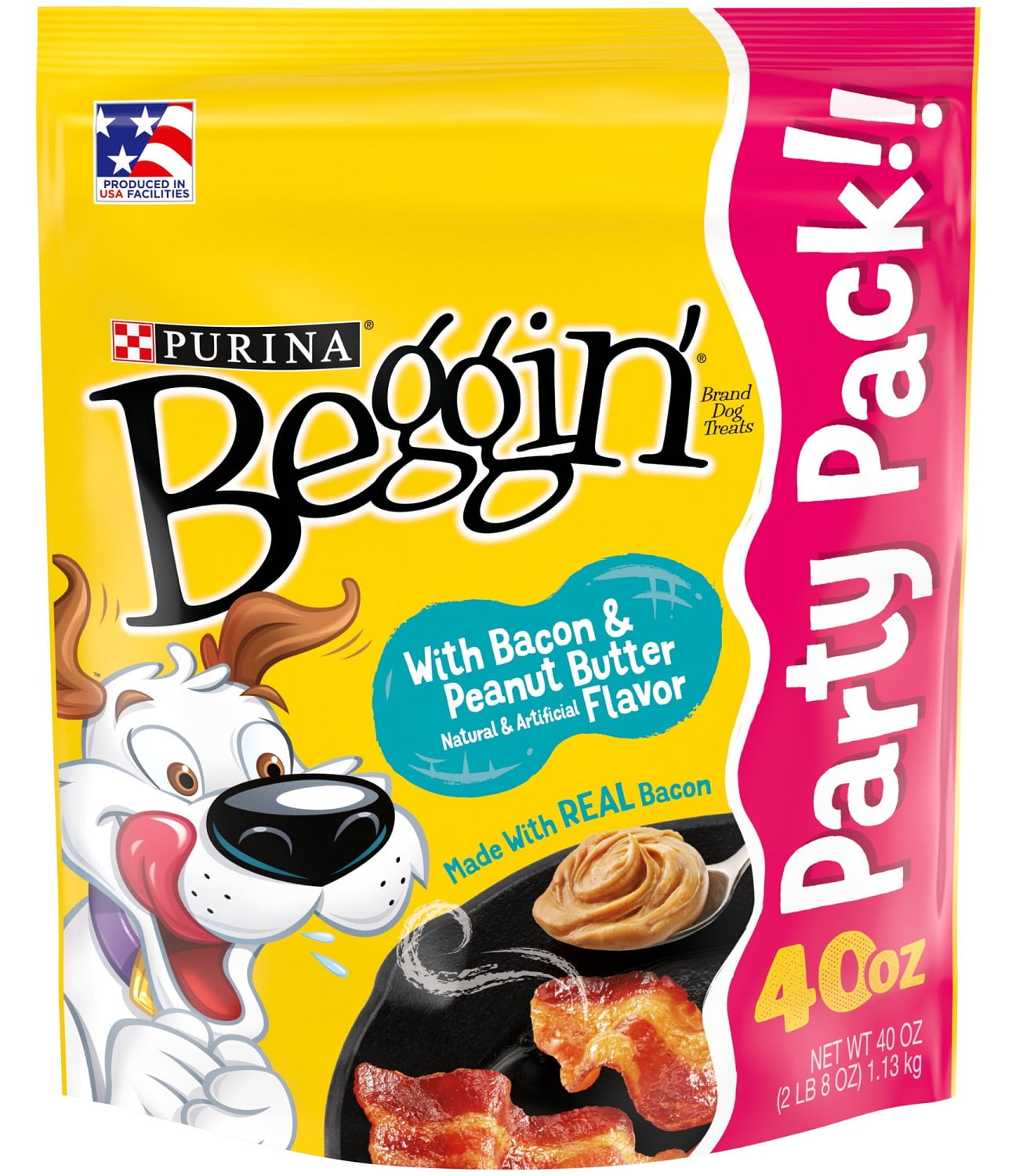 (3 pack) Purina Beggin' Strips Dog Treats with Real Bacon & Peanut ...