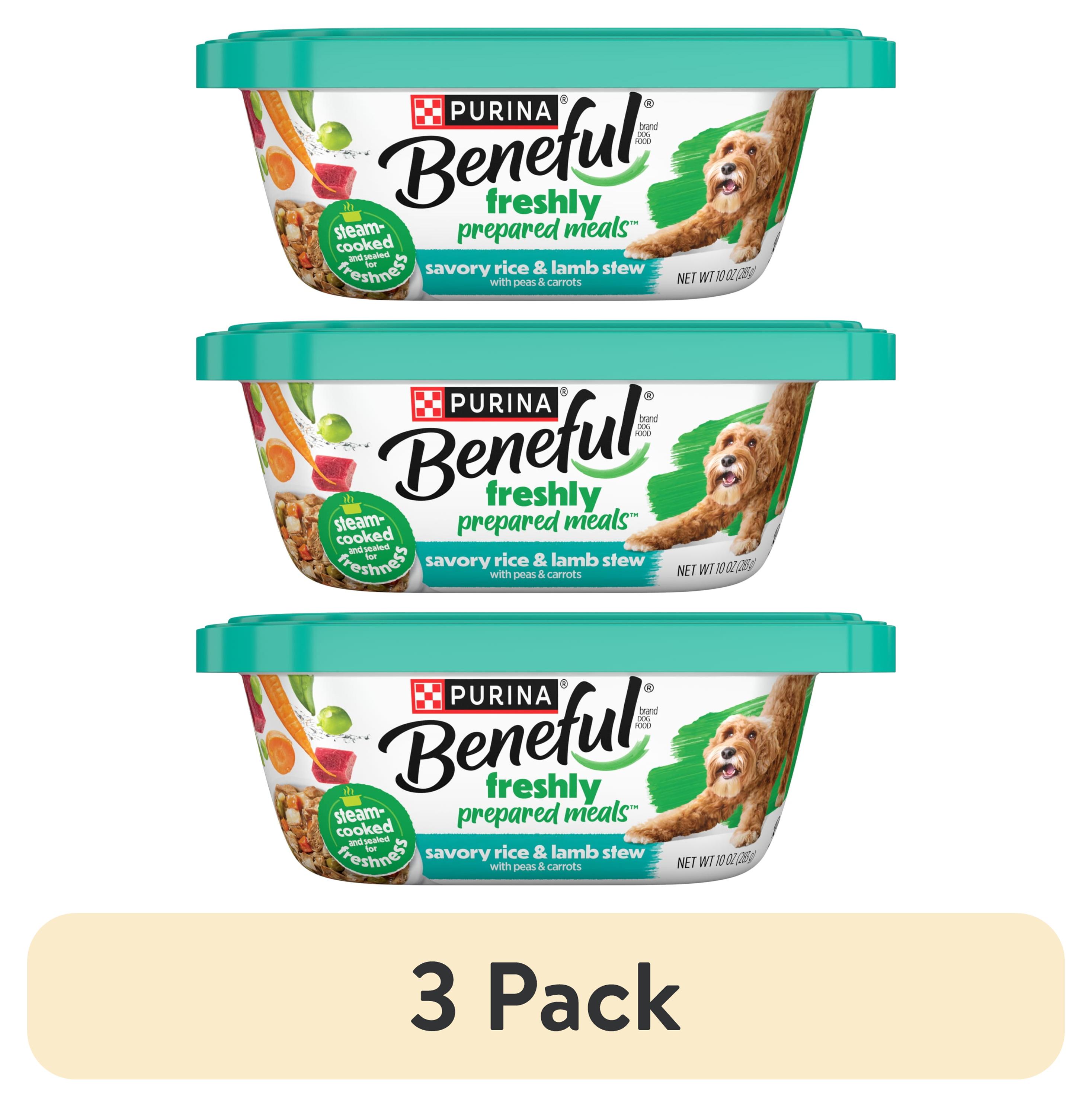 (3 pack) Purina Beneful Freshly Prepared Meals Wet Dog Food, Savory ...