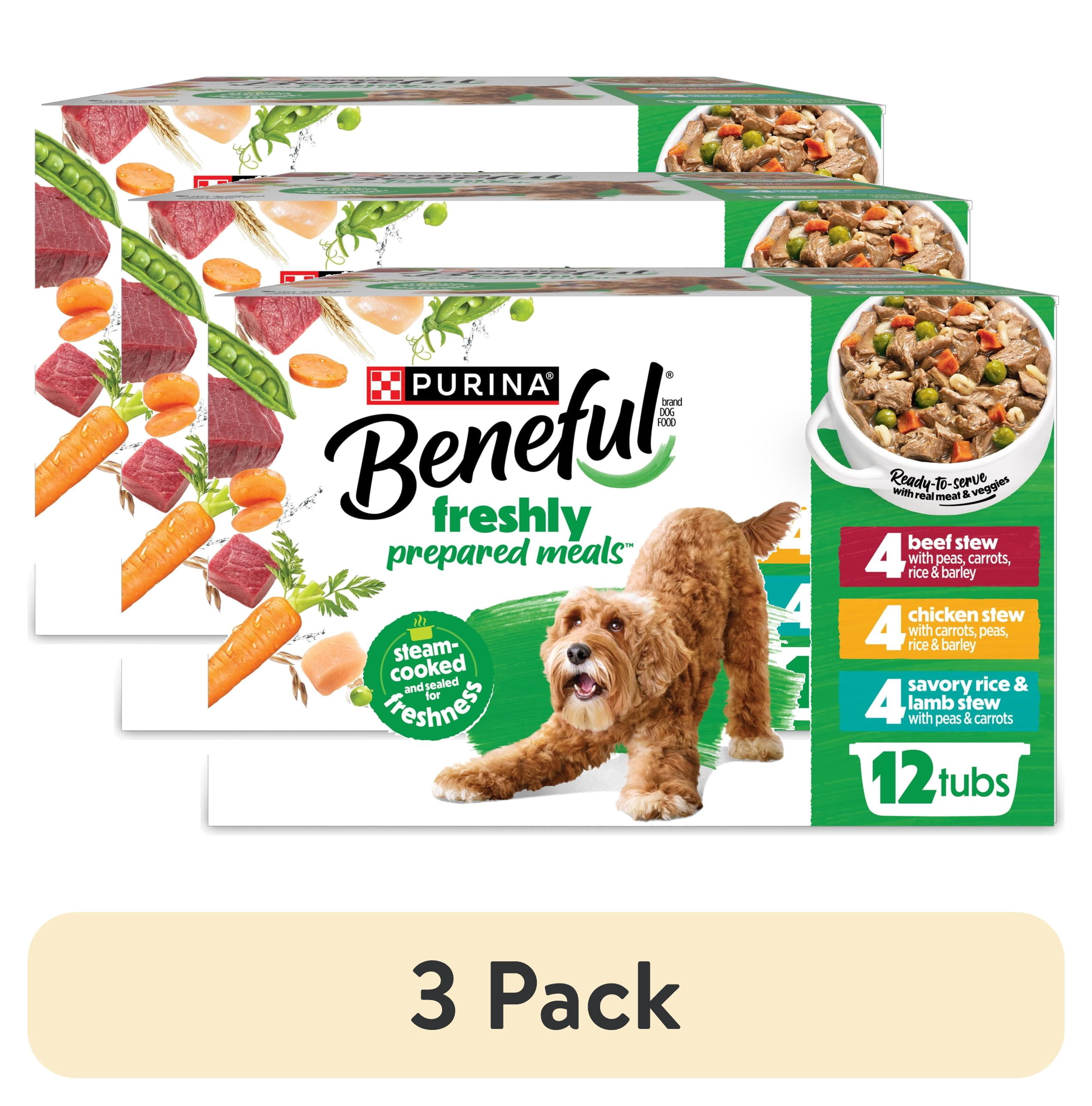 (3 pack) Purina Beneful Dog Food Freshly Prepared Meals Variety Pack ...