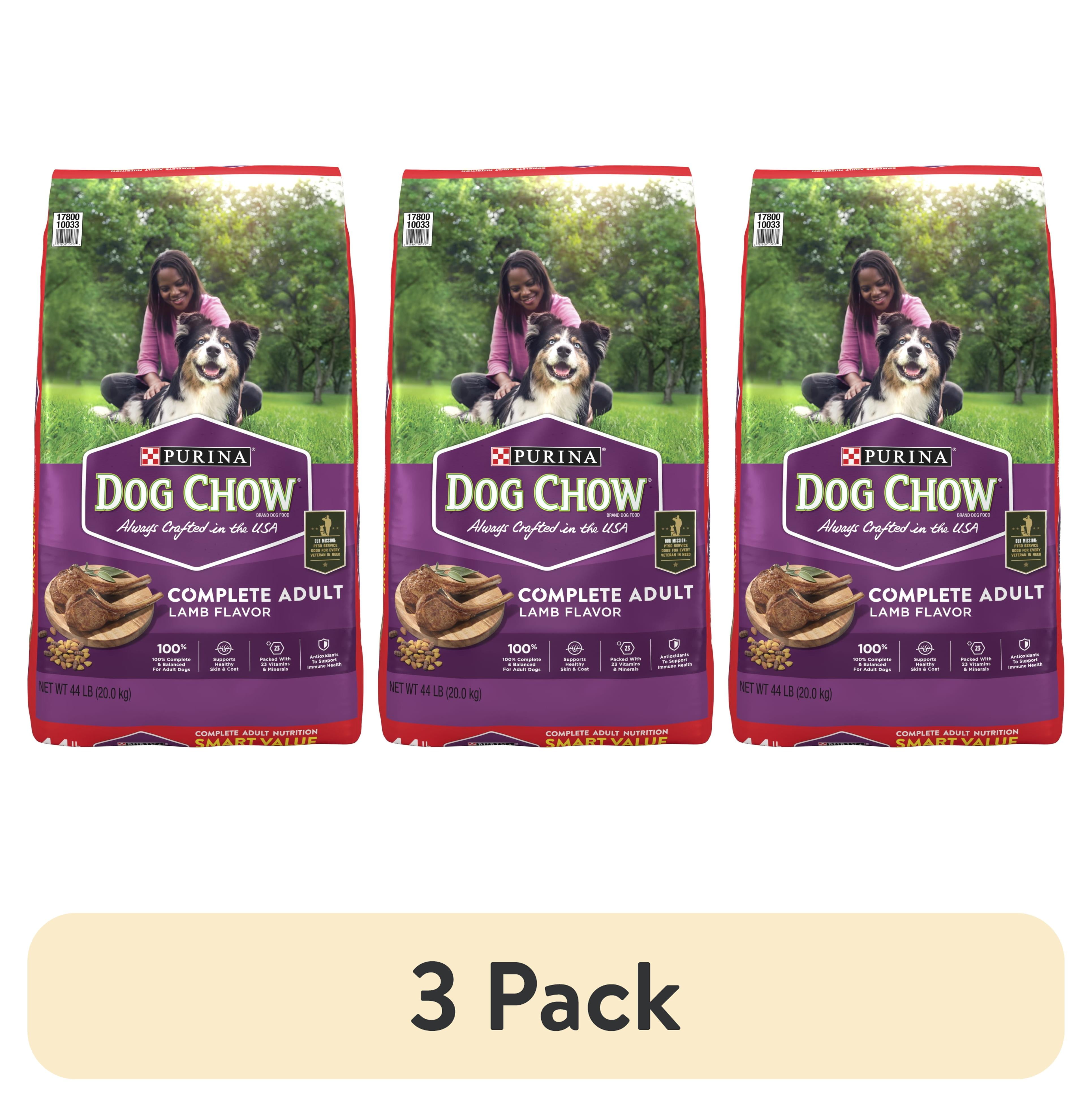 (3 pack) Purina Dog Chow Complete Dry Dog Food for Adult Dogs High ...