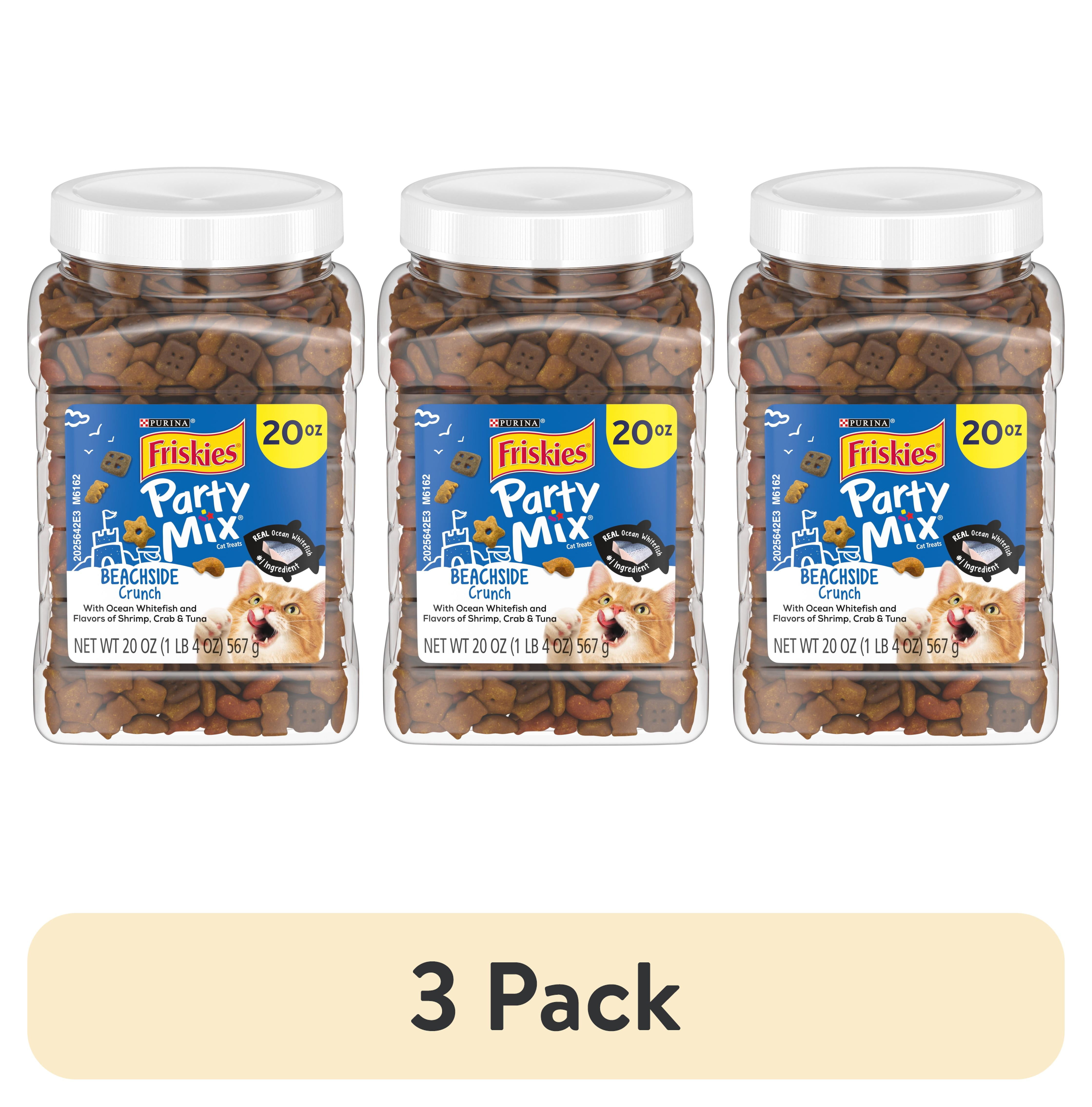 (3 pack) Purina Friskies Party Mix Beachside Crunch, Cat Treats, Shrimp ...