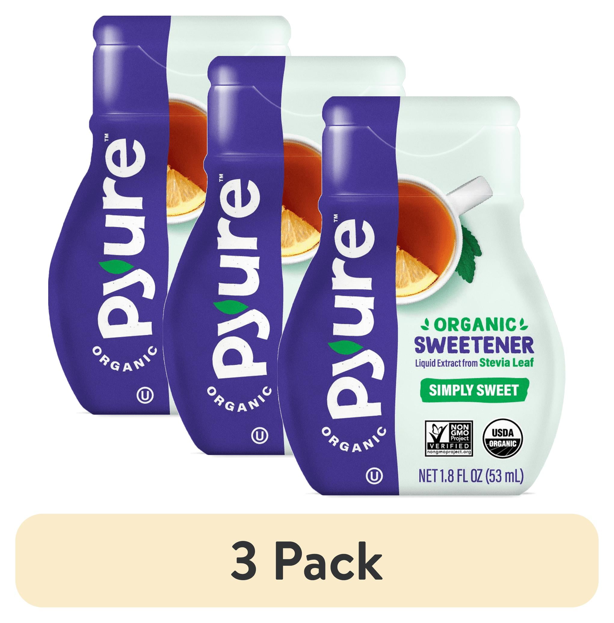 (3 pack) Pyure Organic Liquid Stevia Extract Sweetener – Zero Calorie ...