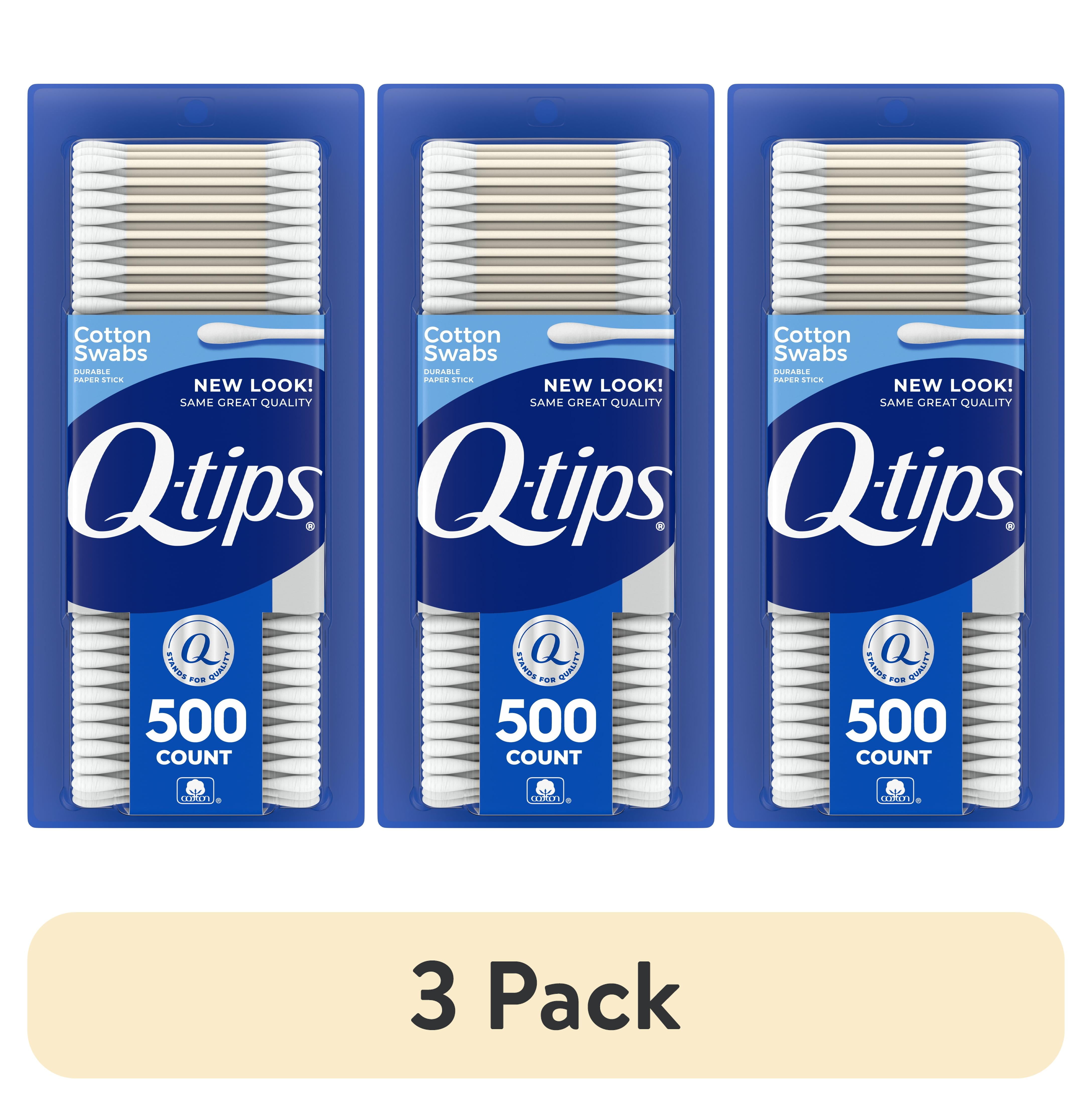 (3 pack) Q-tips Cotton Swabs, Original, For Home, First Aid and Beauty ...