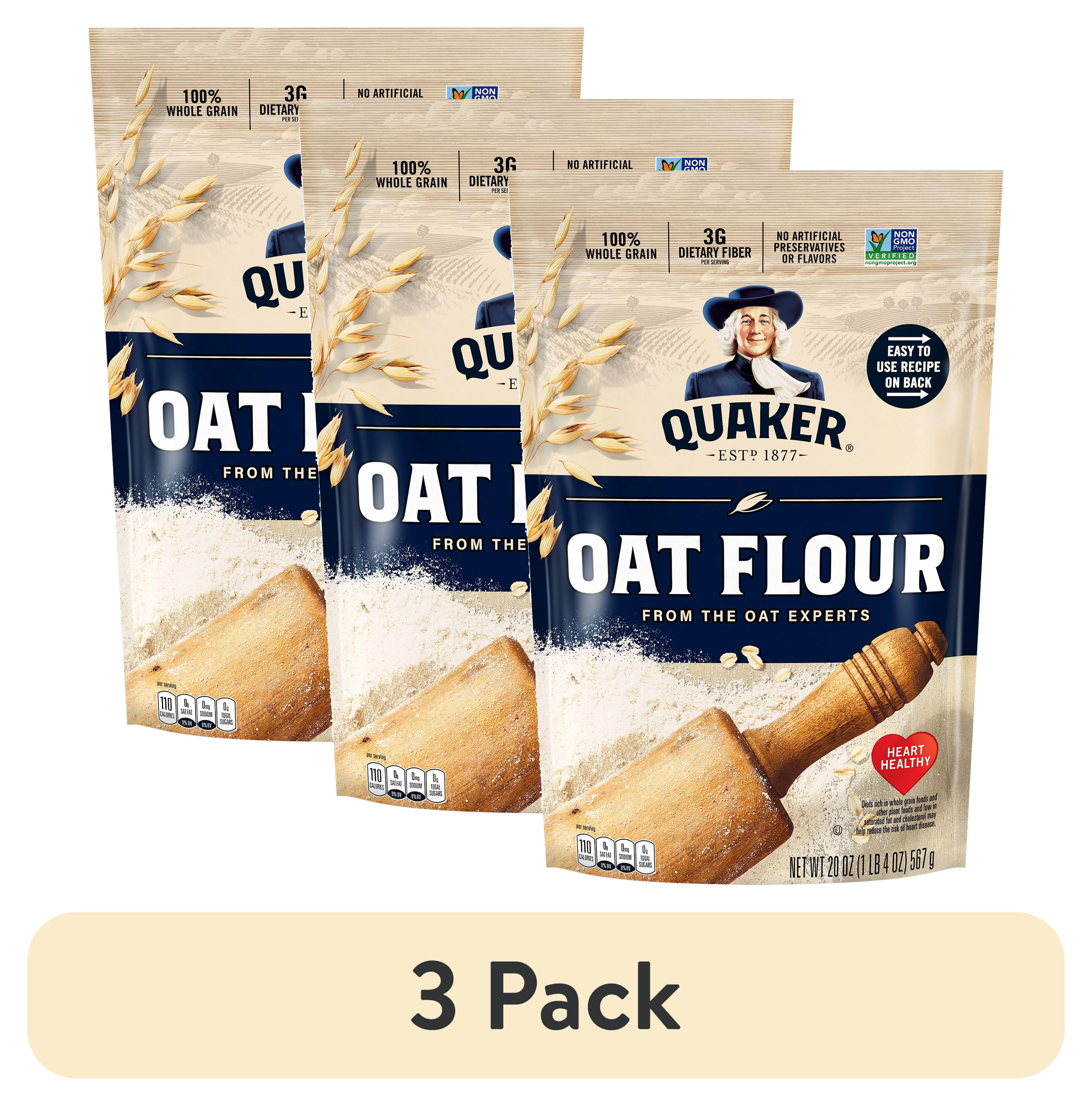 (3 pack) Quaker Oat Flour, 20 oz - Walmart.com