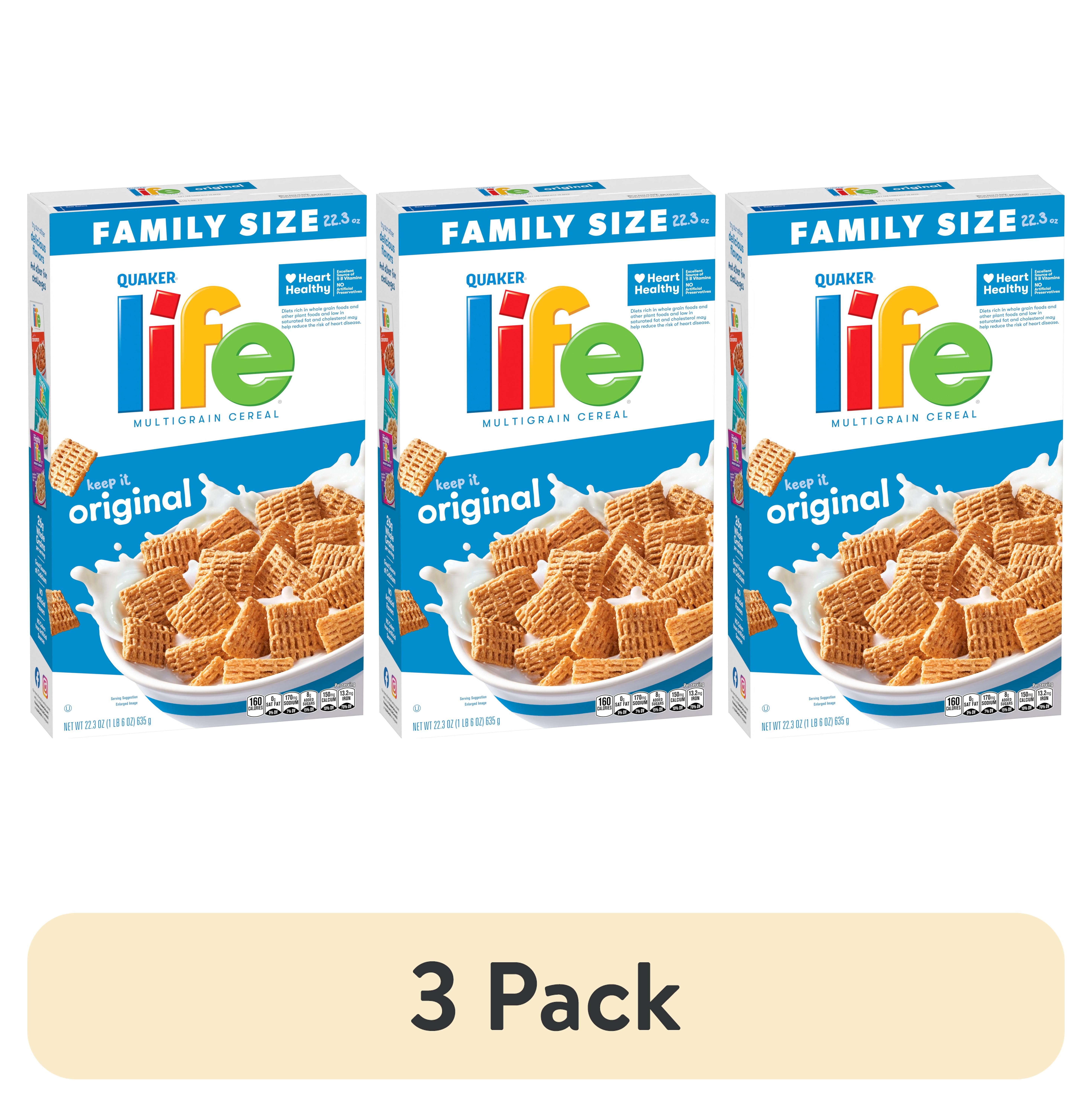 (3 pack) Quaker Original Life Multigrain Crispy & Crunchy Cereal ...