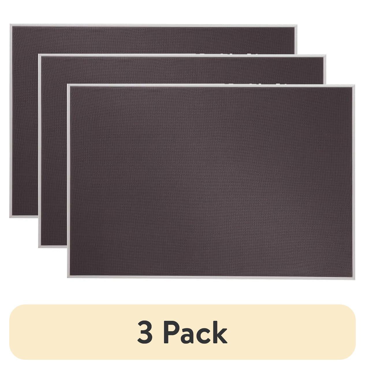 (3 pack) Quartet Matrix Bulletin Board 23" Height x 34" Width - Gray ...