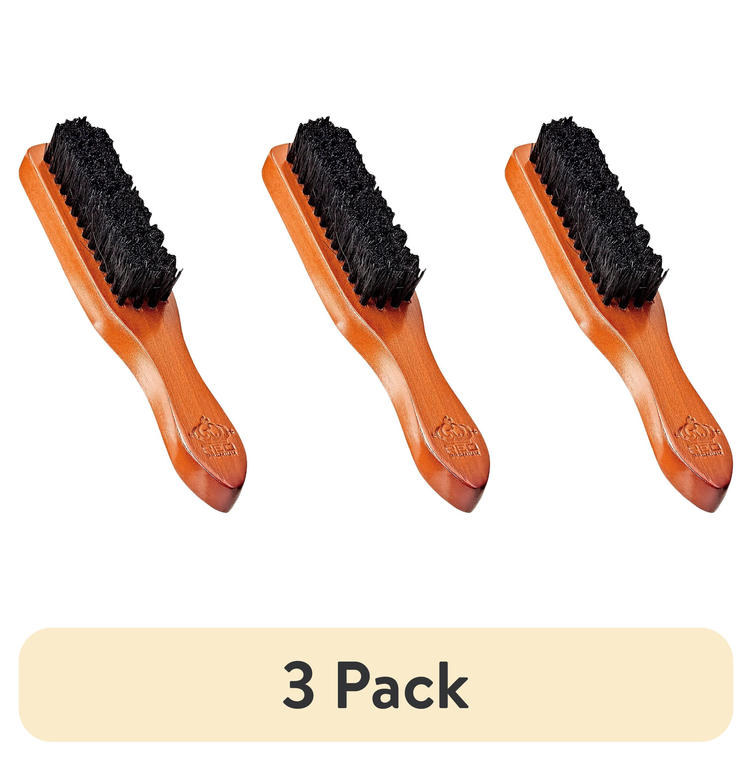 (3 pack) RED by Kiss Beard Brush with 100% Natural Boar Bristles for ...