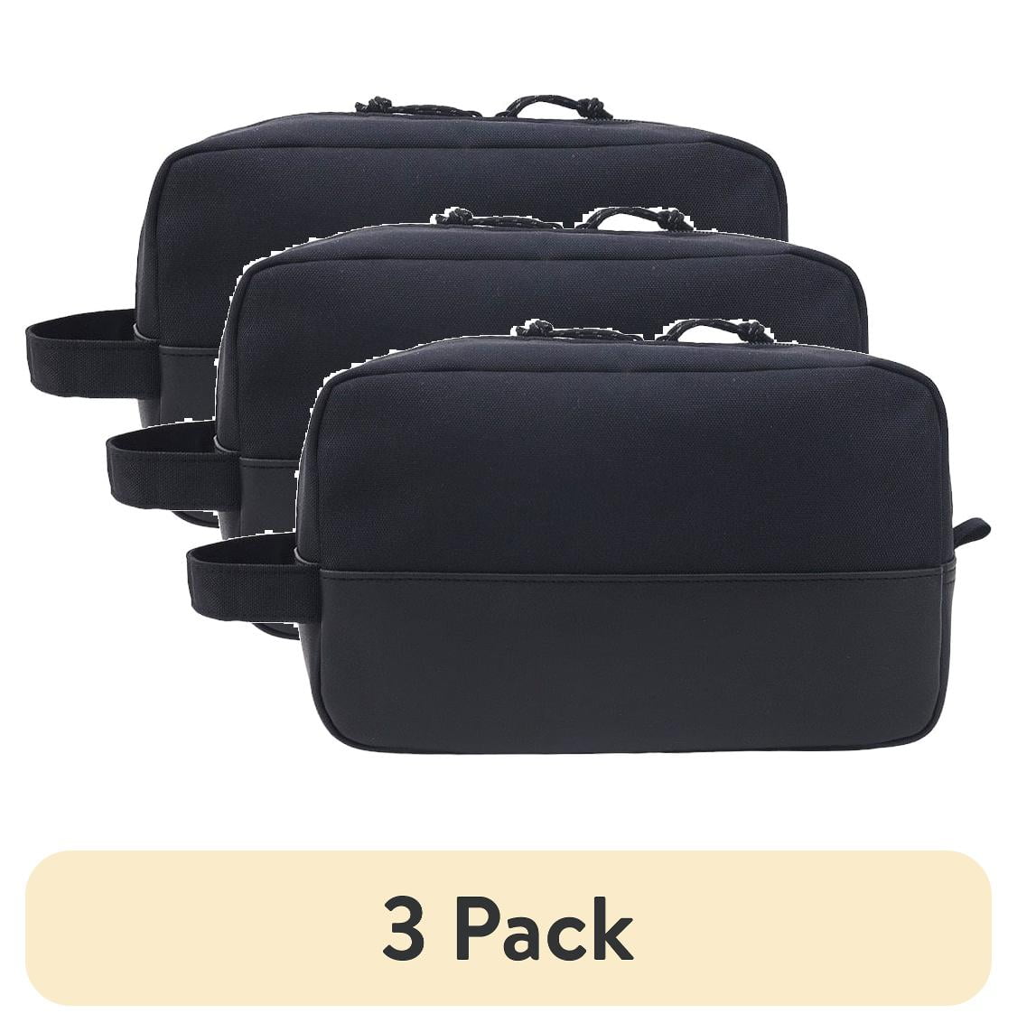 (3 pack) Red Stone Sporty Men's Kit, Dopp/Travel Kit, Black, 1 Count ...