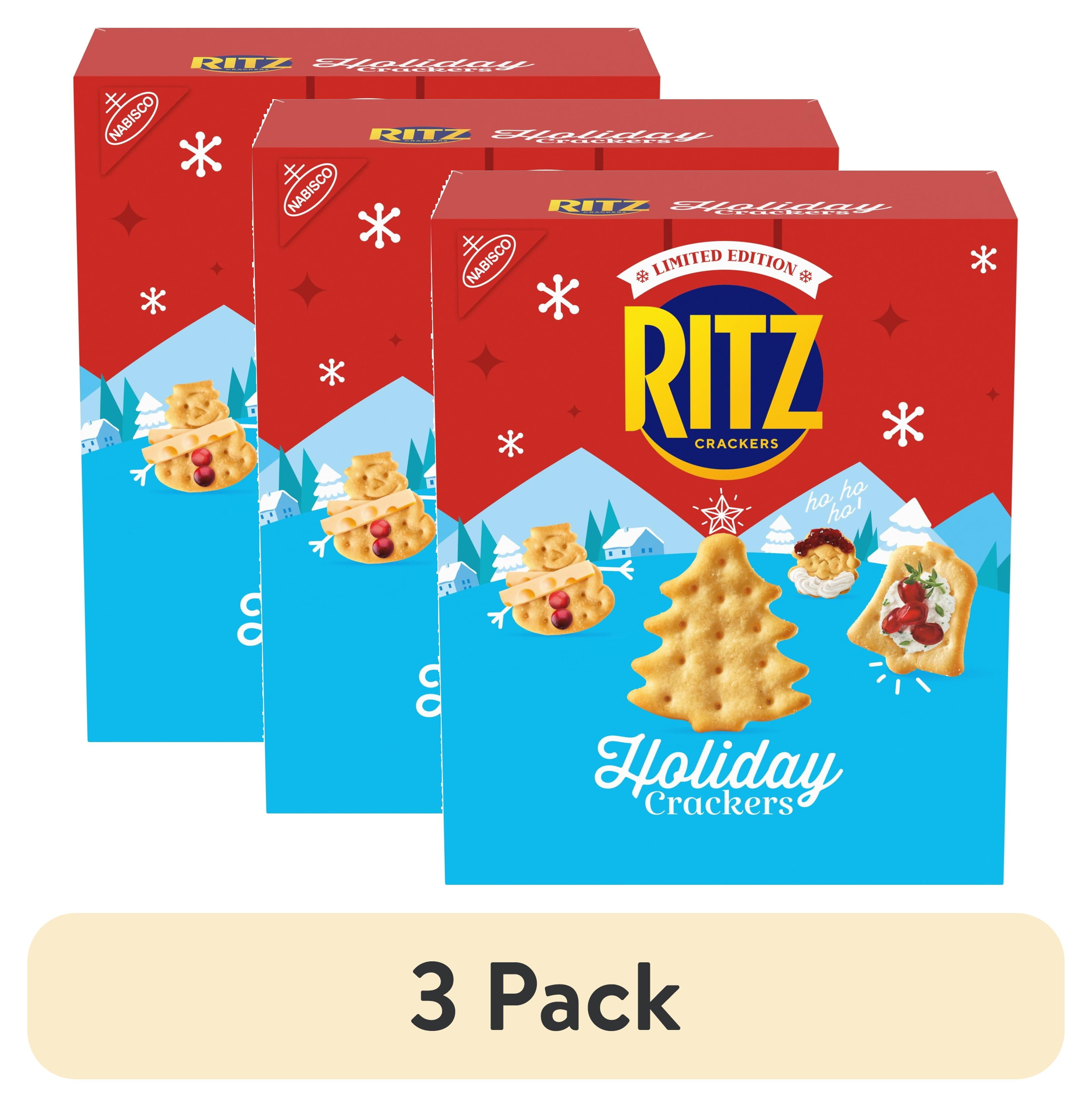 (3 pack) RITZ Holiday Crackers, Snacks for Kids and Adults, Party ...