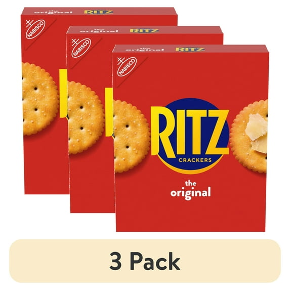 (3 pack) RITZ Original Crackers, Snacks for Kids and Adults, Lunch ...