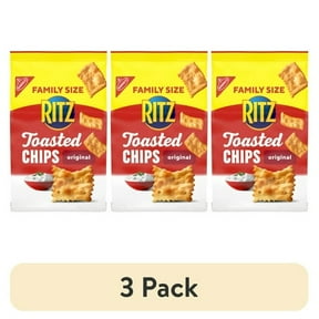 RITZ Honey BBQ Toasted Chips, Baked Crispy Crackers, Party Snacks, 8.1 ...