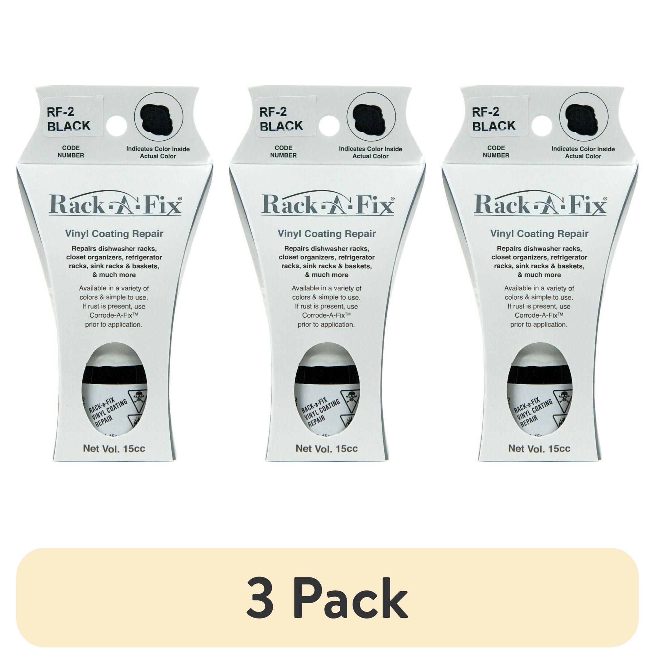 (3 pack) Rack-a-Fix RF-2 Black Touch up Vinyl Coating Repair for ...