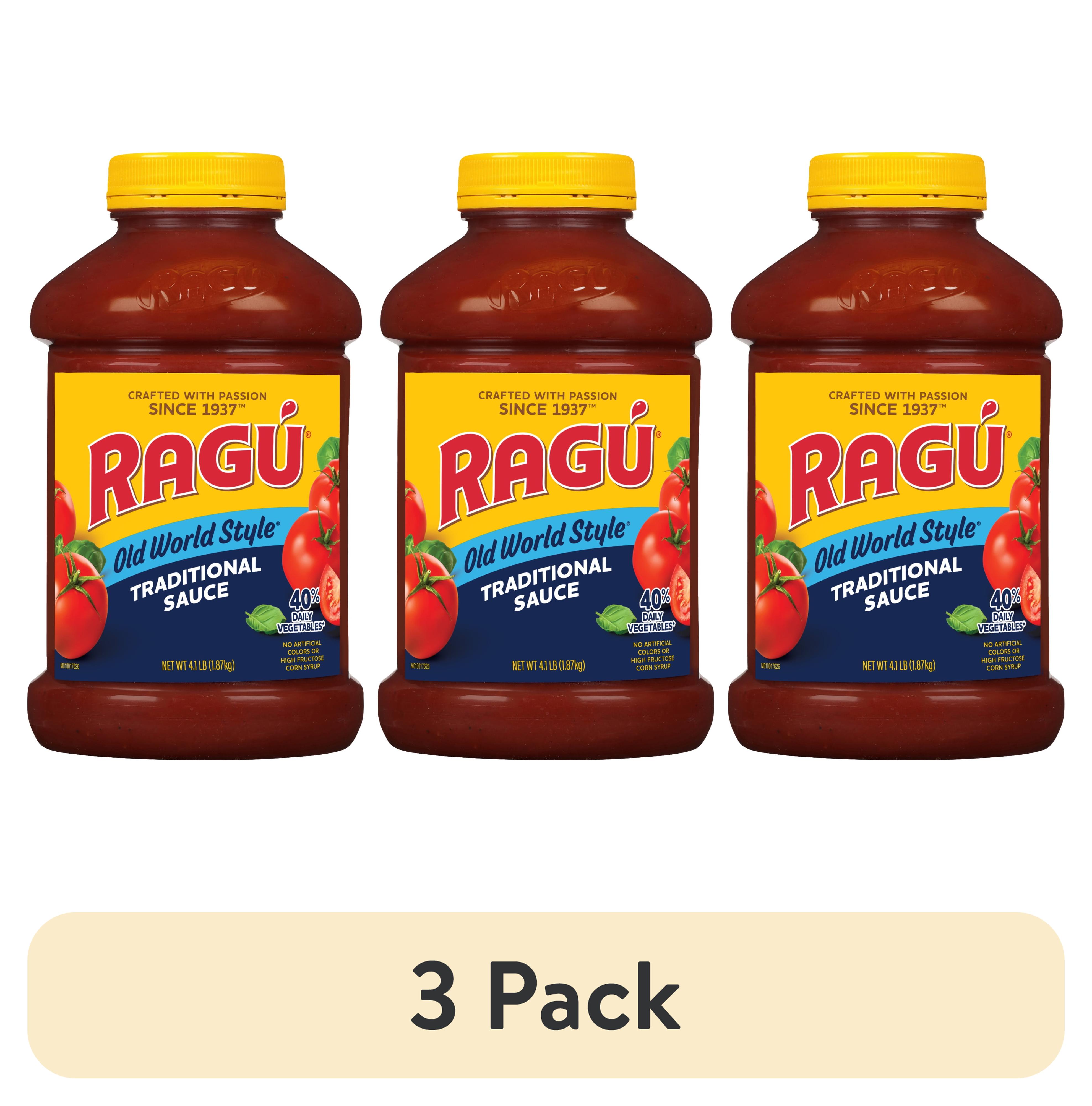 (3 pack) RAGU Old World Style Traditional Spaghetti Pasta Sauce, 66 oz ...
