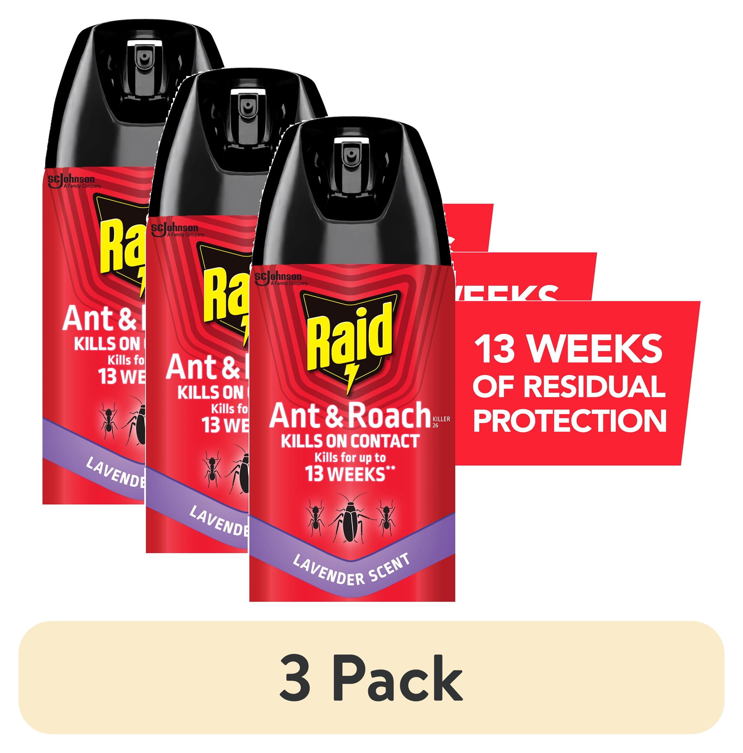(3 pack) Raid Ant & Roach Insect Killer, Indoor Insecticide, Residual ...